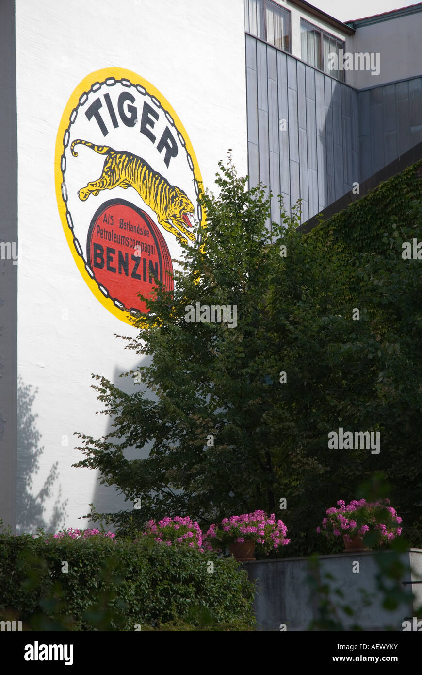 Tiger Beer wall Advertising Stock Photo - Alamy