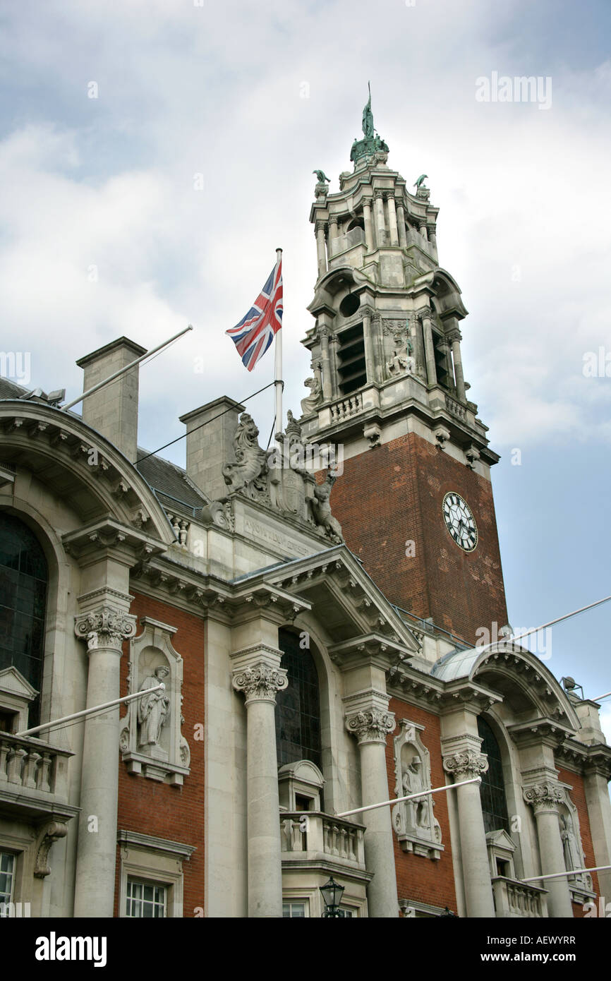 The Town Hall and the Victoria tower, Colchester, Essex, East Anglia ...
