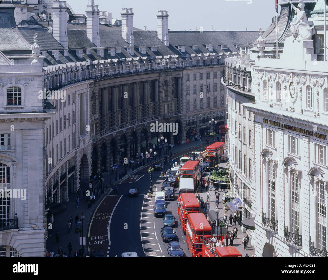 Regent street from the circus hi-res stock photography and images - Alamy