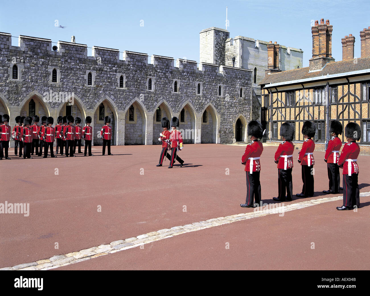Guard Mount Windsor Castle WINDSOR UK Stock Photo - Alamy