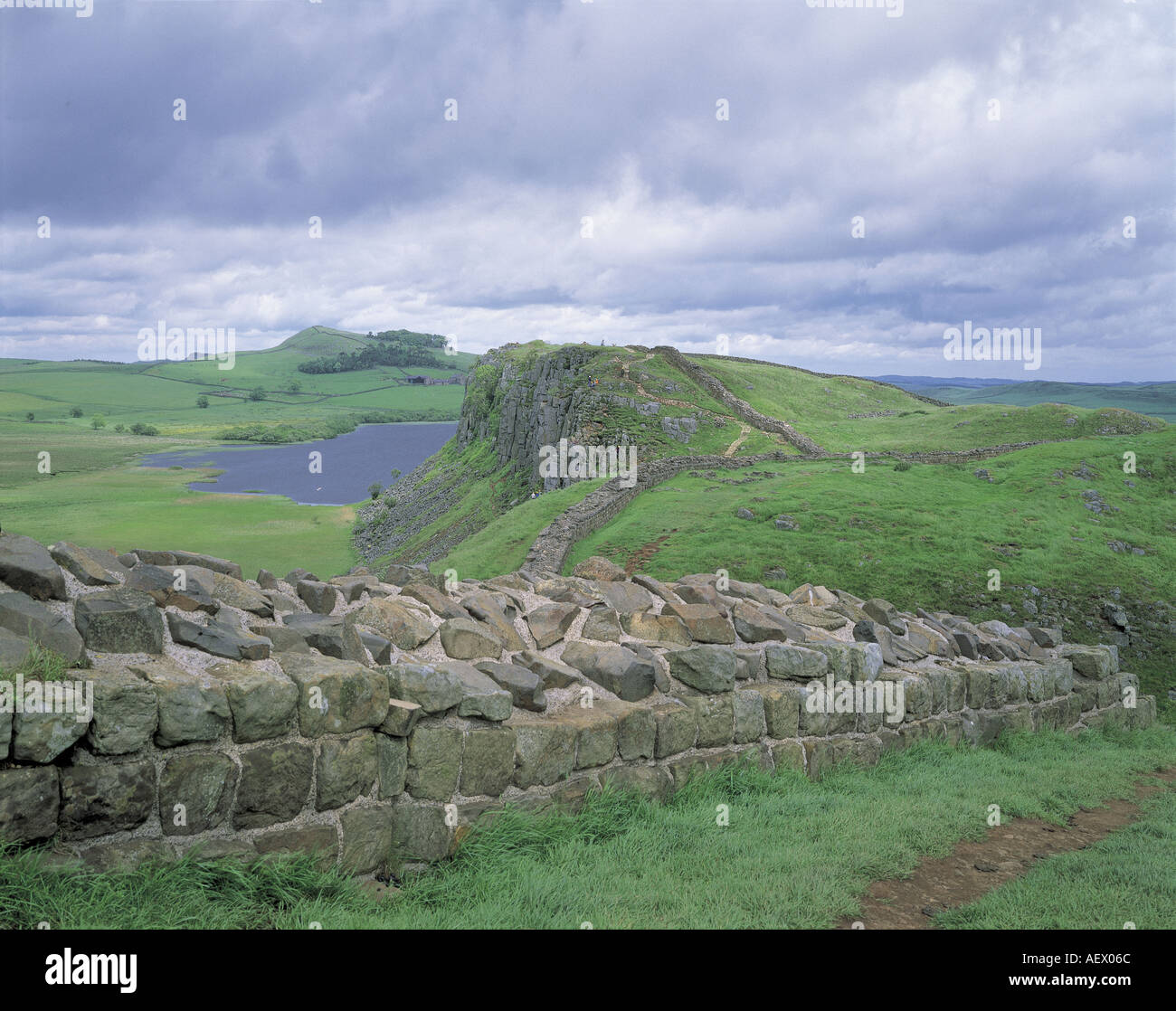 Hadrians Wall World Heritage UK Stock Photo - Alamy