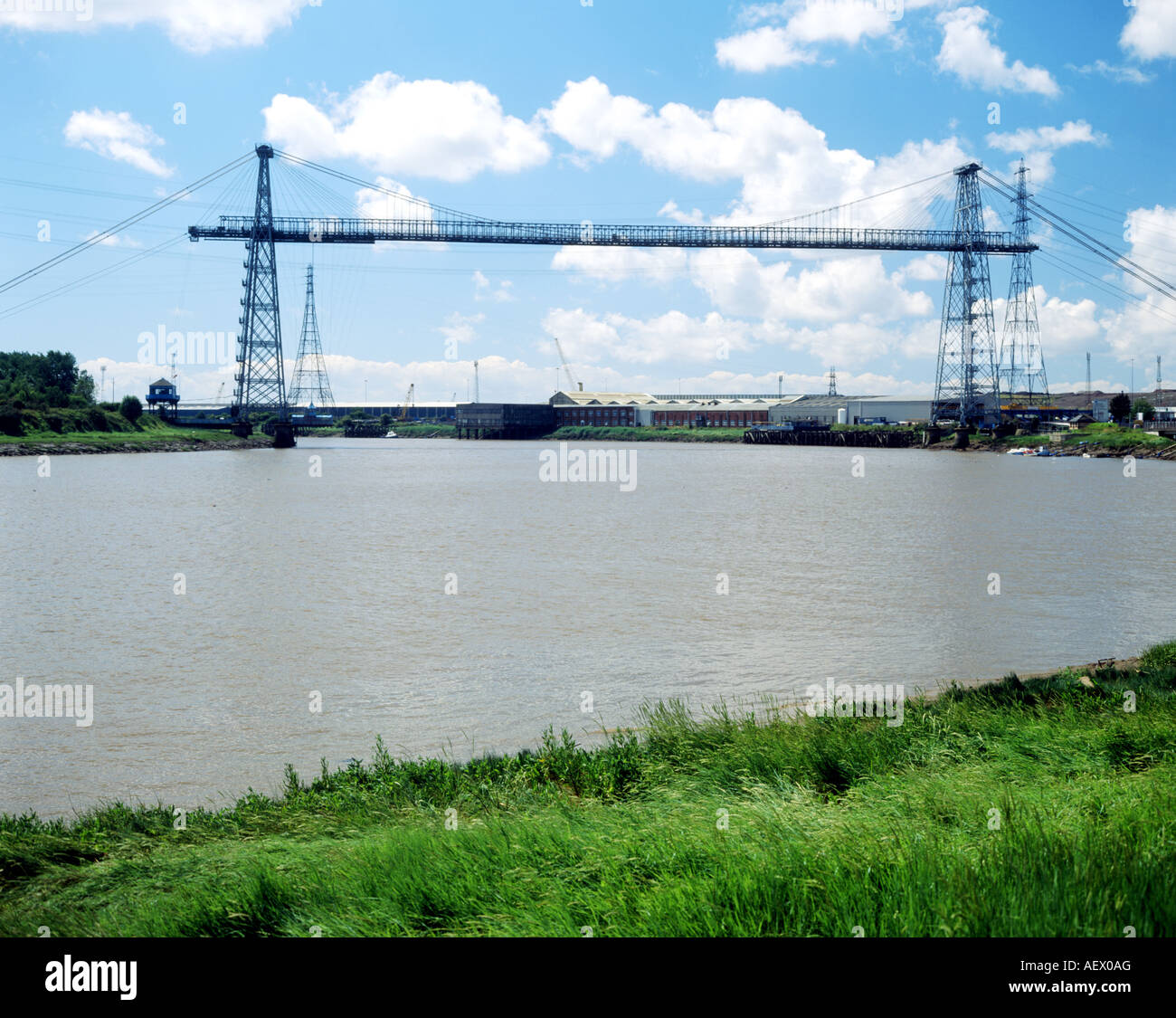 newport transporter bridge built in 1906 spanning the river usk gwent ...