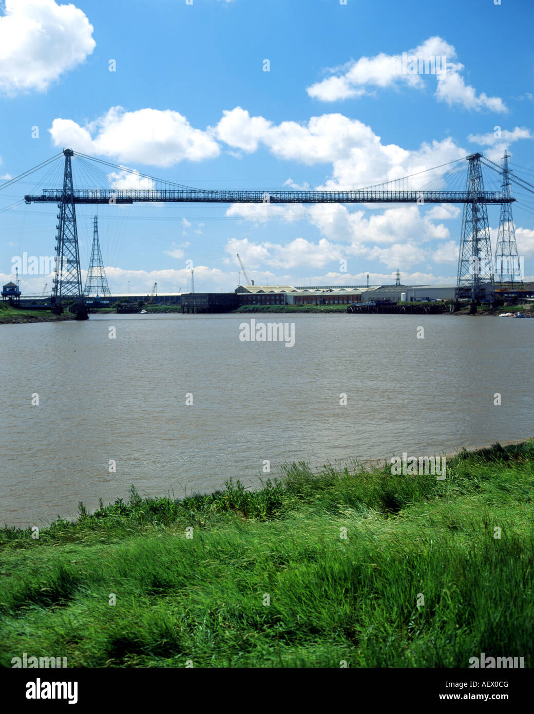 newport transporter bridge built in 1906 spanning the river usk gwent ...