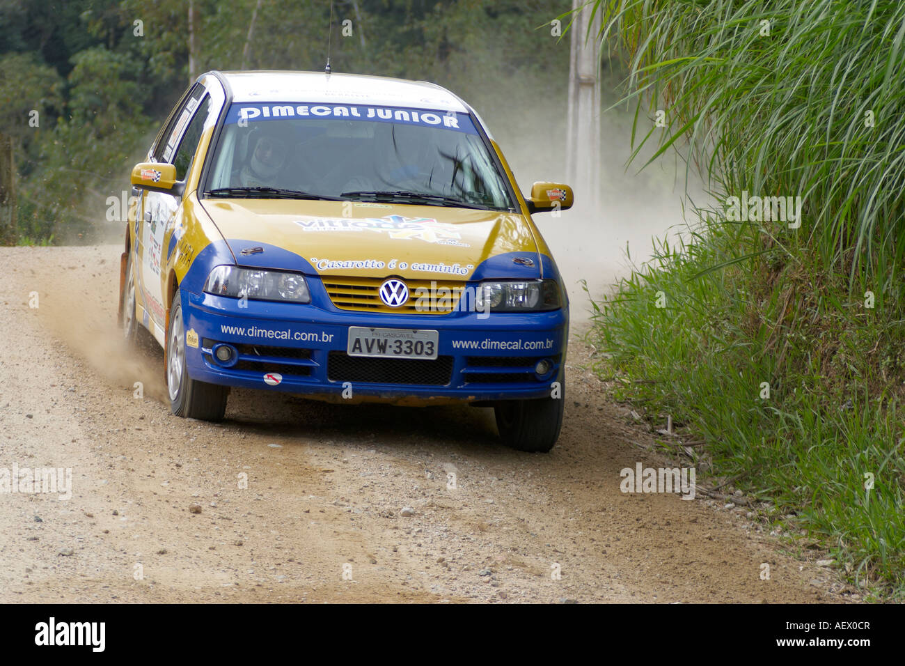 Rallye race for the Brazilian Rallye Championship in the city of ...