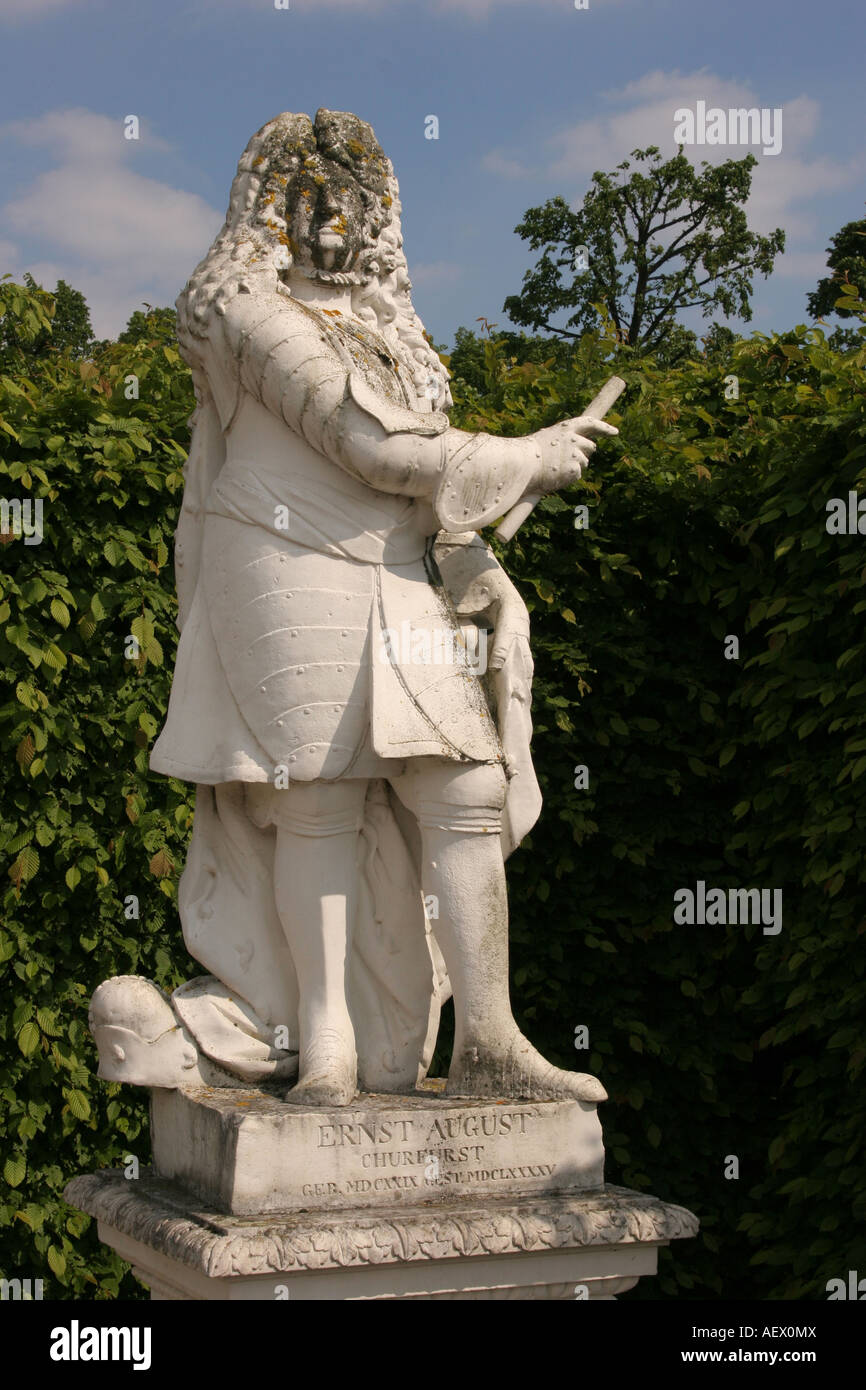 statue of ernst august inside herrenhausen gardens near hanover lower ...