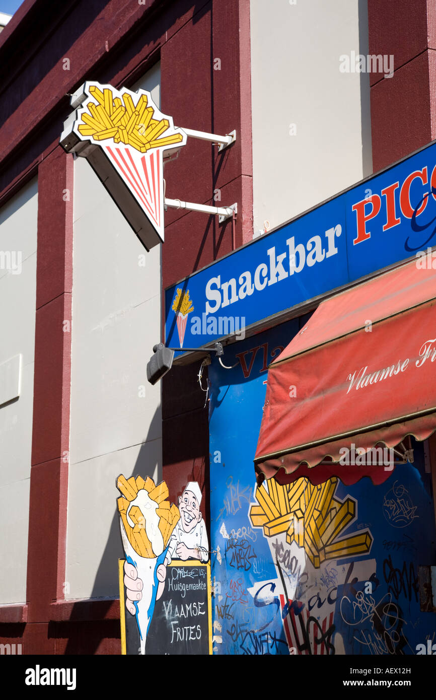 Snackbar Sign, Amsterdam Stock Photo - Alamy