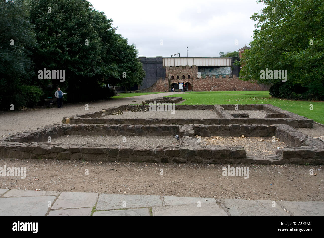 Roman fort in the city center Castlefield Manchester Stock Photo - Alamy