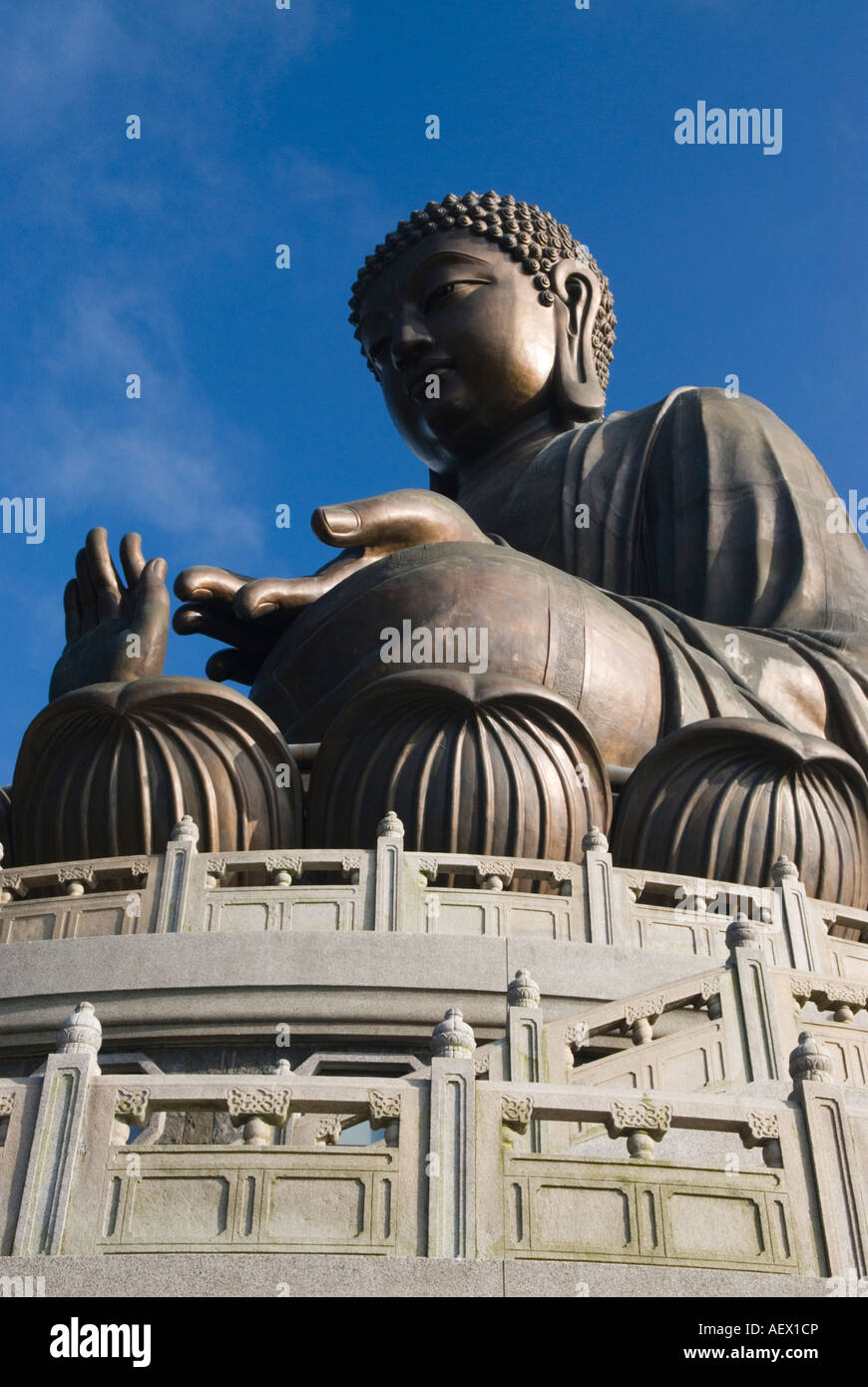 "Buddha at Polin Monastery Lantau Hong Kong Stock Photo - Alamy