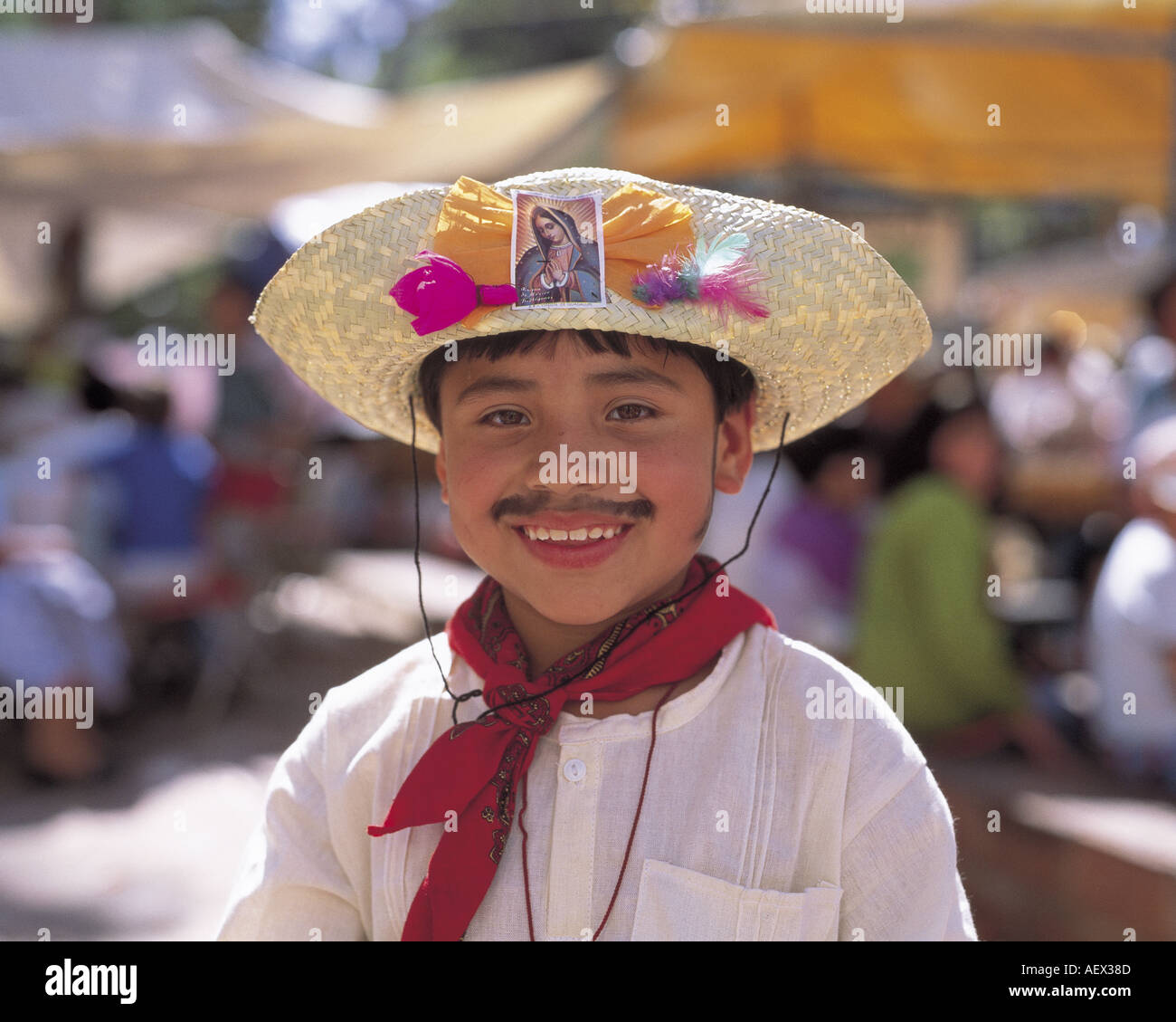 Child in native costume MEXICO Stock Photo - Alamy