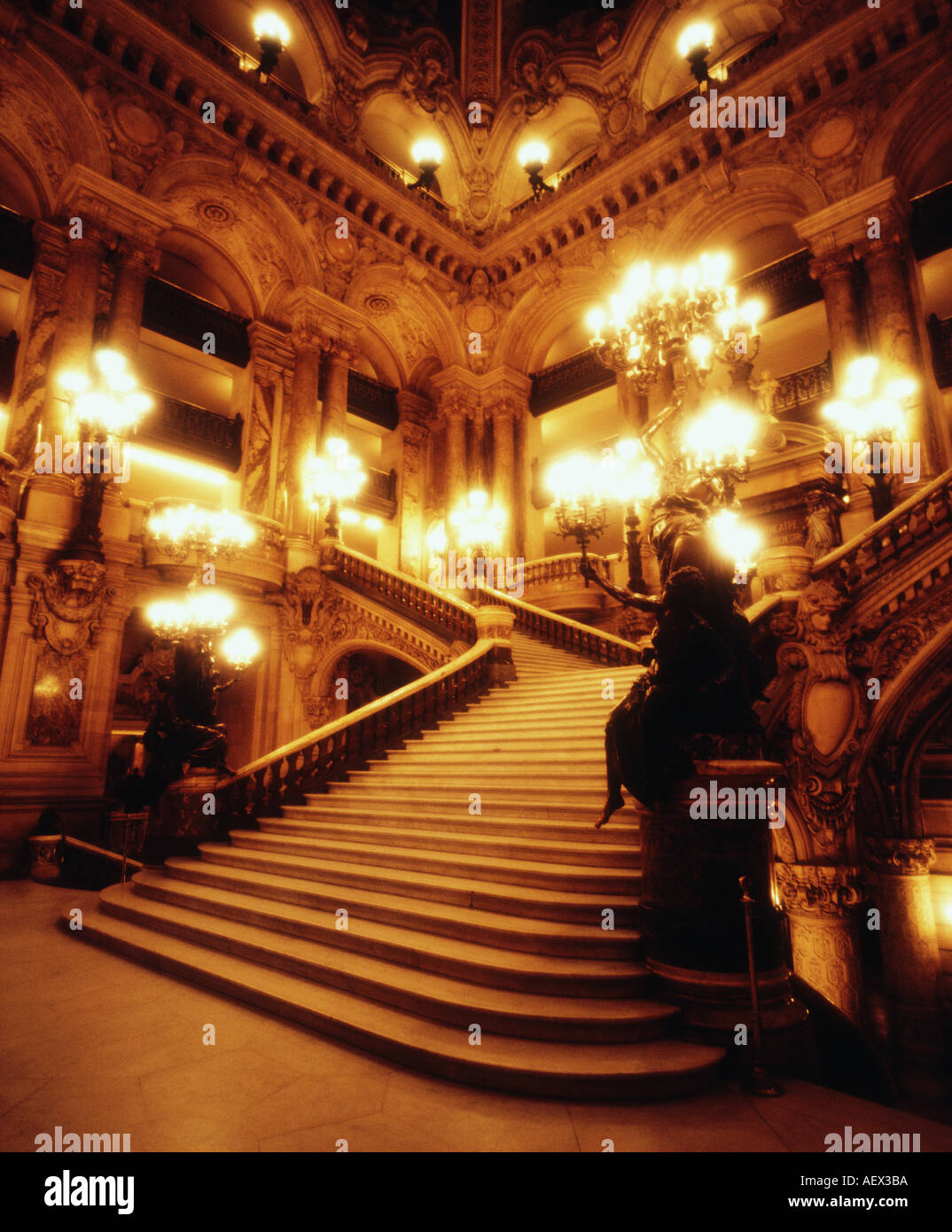Main stairs opera garnier paris hi-res stock photography and images - Alamy