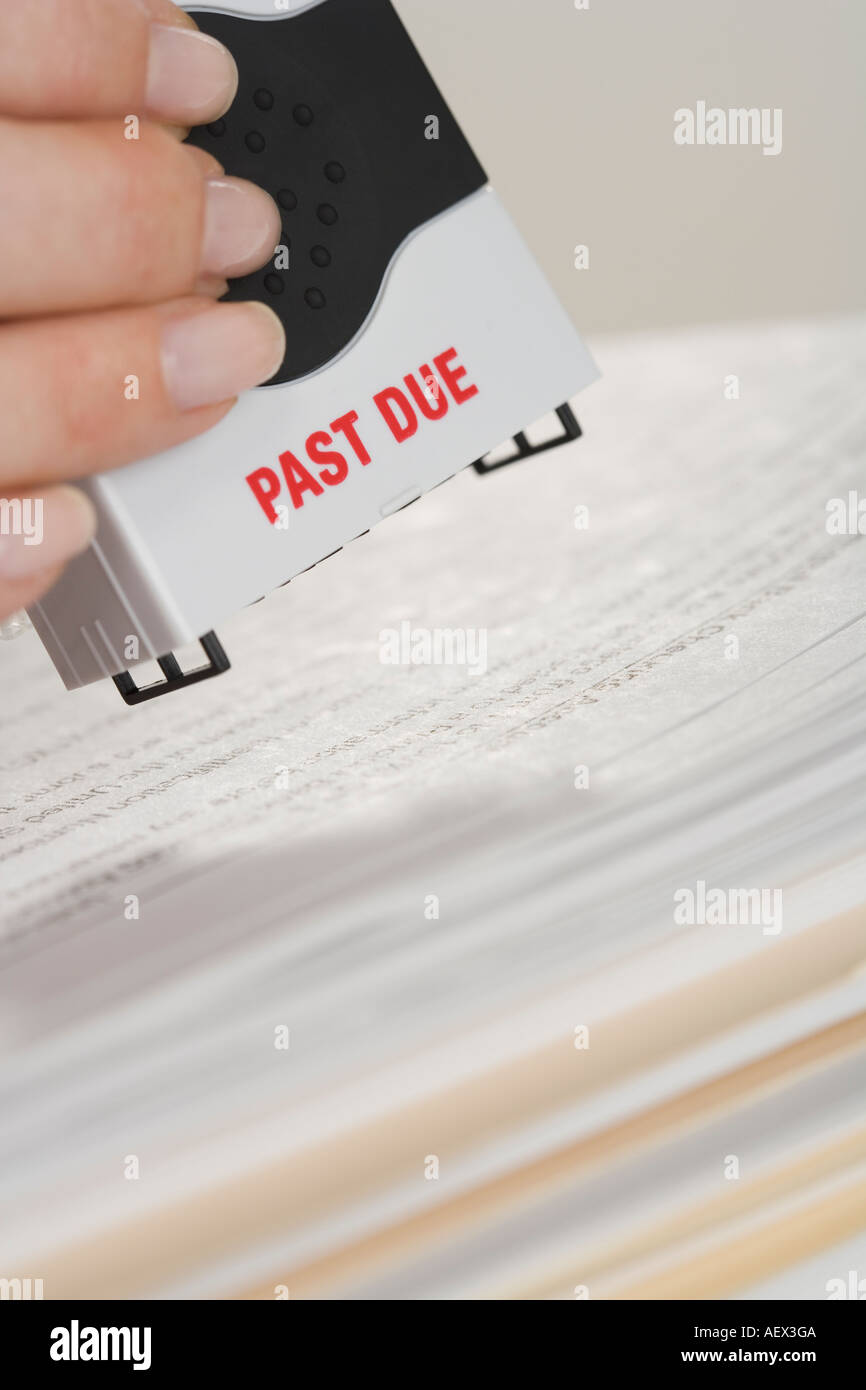 Past due stamp hi-res stock photography and images - Alamy
