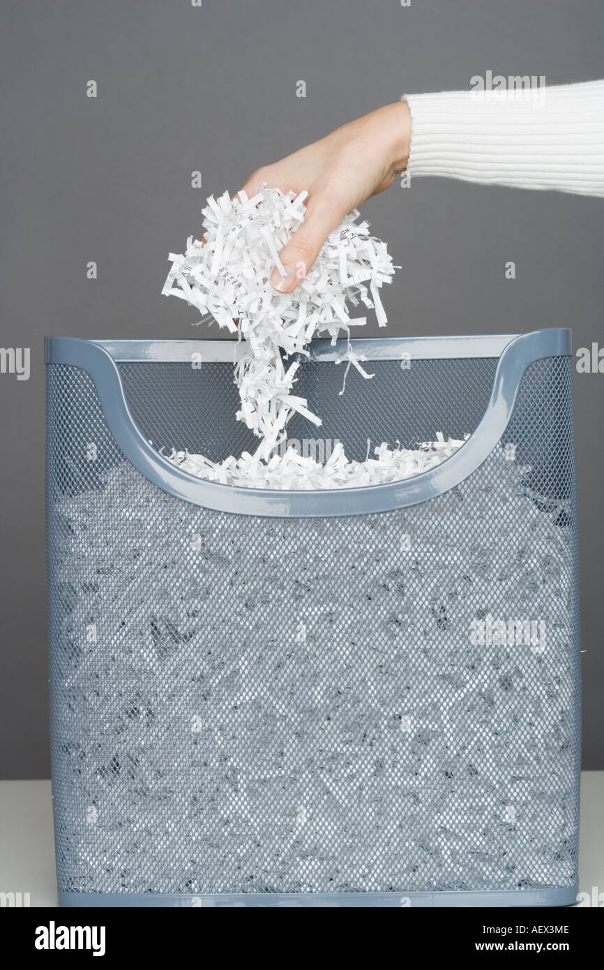 Woman shredder machine hi-res stock photography and images - Alamy