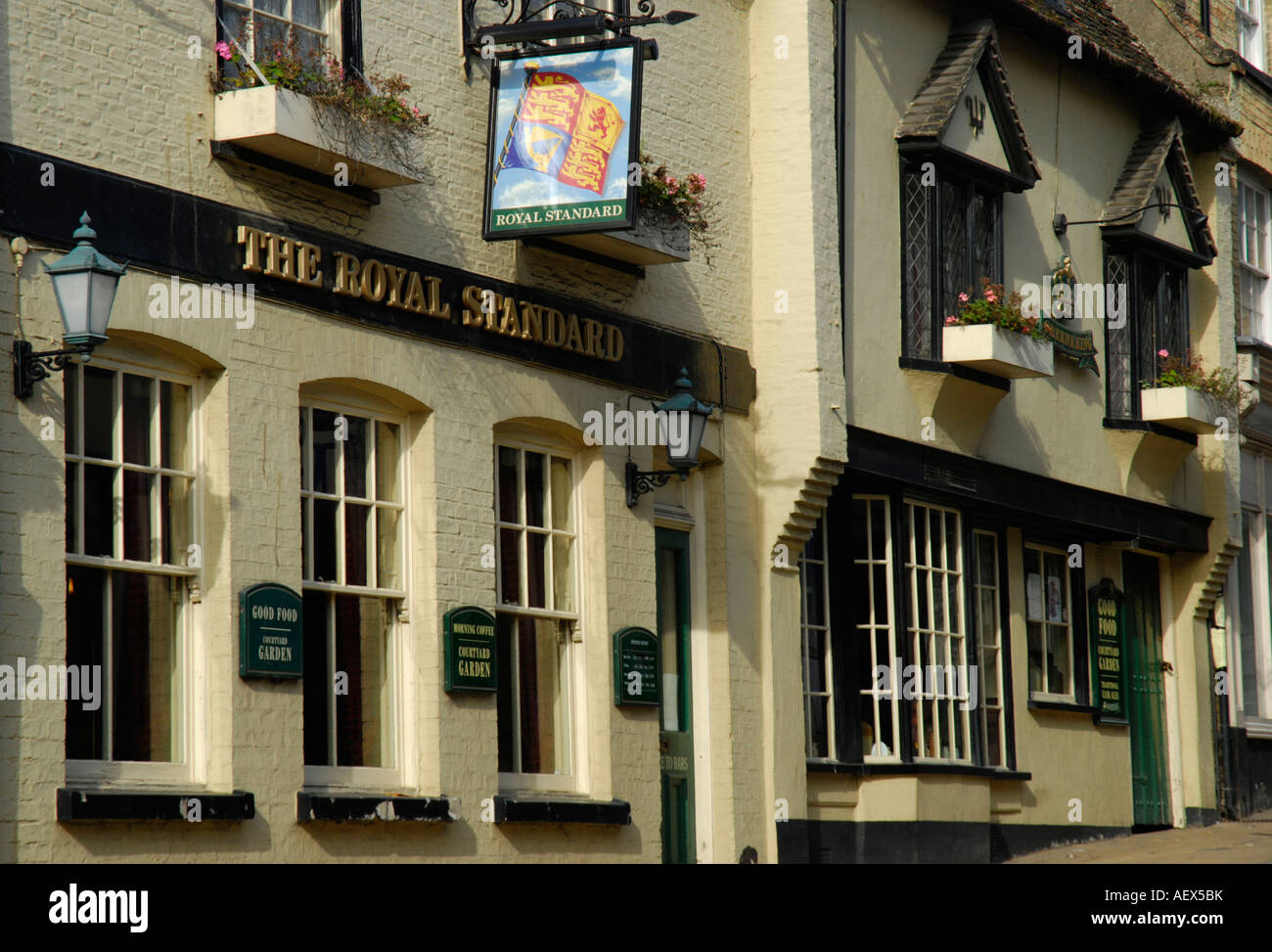 The Royal Standard pub on Forehill Ely Cambridgeshire England Stock ...