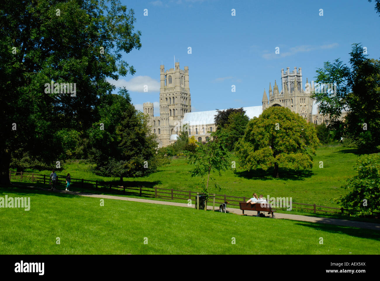 Ely Cathedral and Ely Park Cambridgeshire England Stock Photo - Alamy