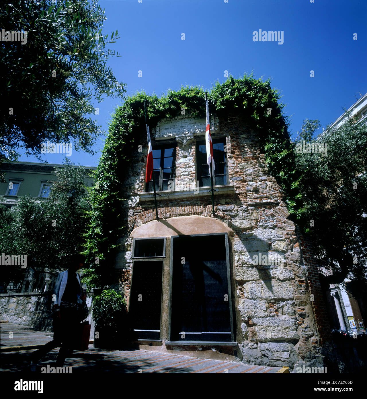 Casa di Colombo GENOVA ITALY Stock Photo - Alamy