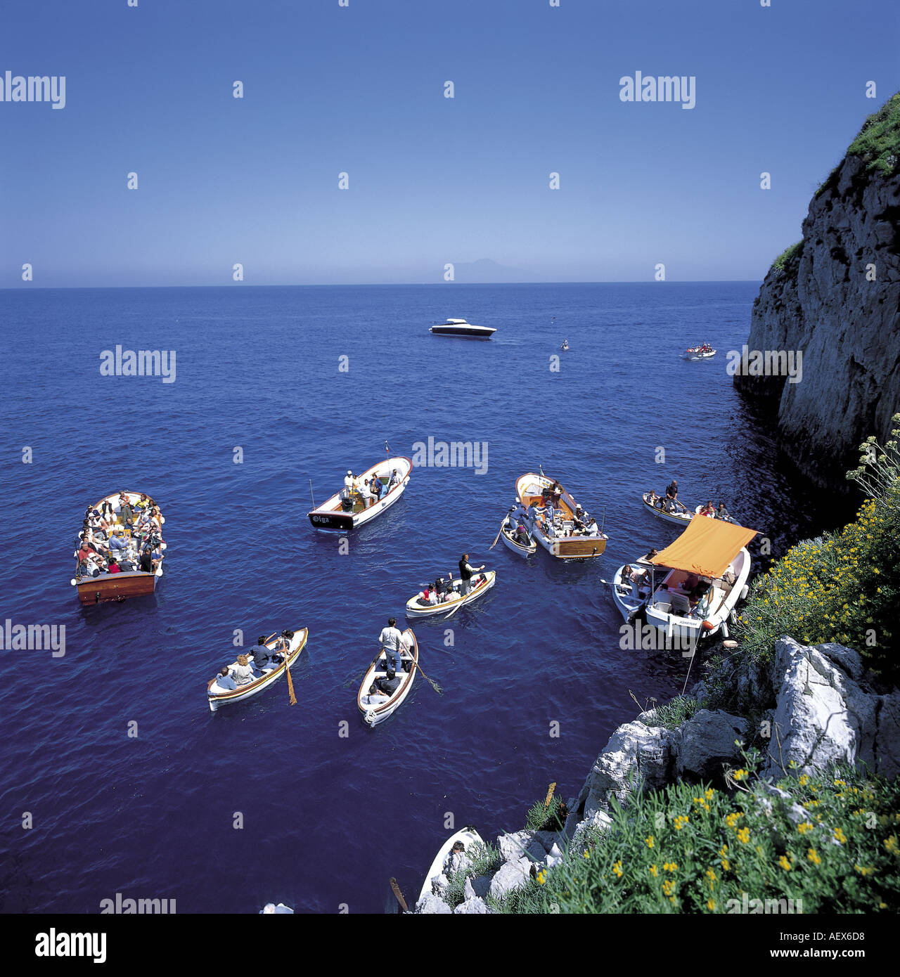 Grotta Azzurra CAPRI IS ITALY Stock Photo - Alamy