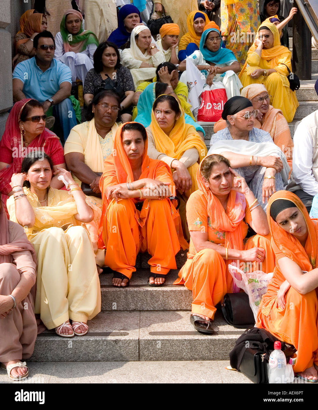 Sikh people at London demonstration Stock Photo - Alamy