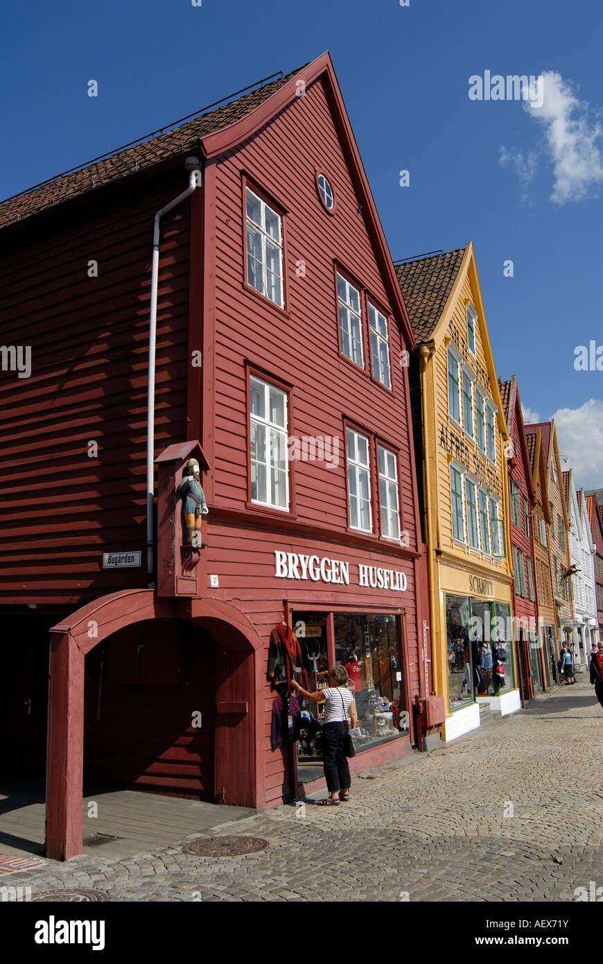 Buildings on the Bryggen, Bergen Norway Stock Photo - Alamy