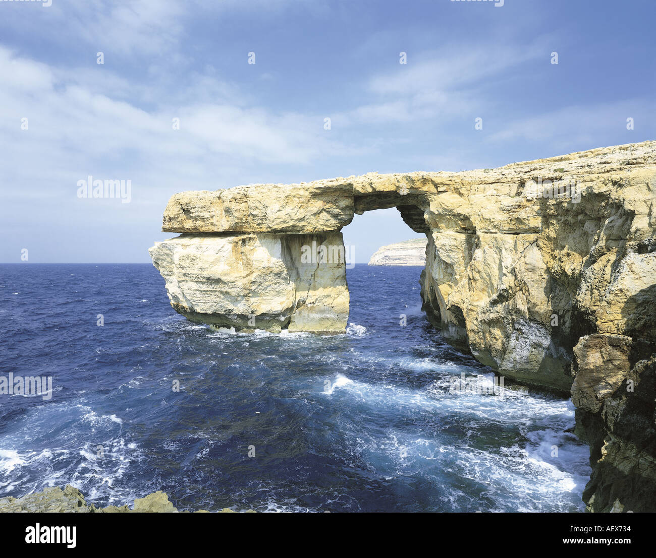 Azure Window GOZO IS MALTA Stock Photo - Alamy