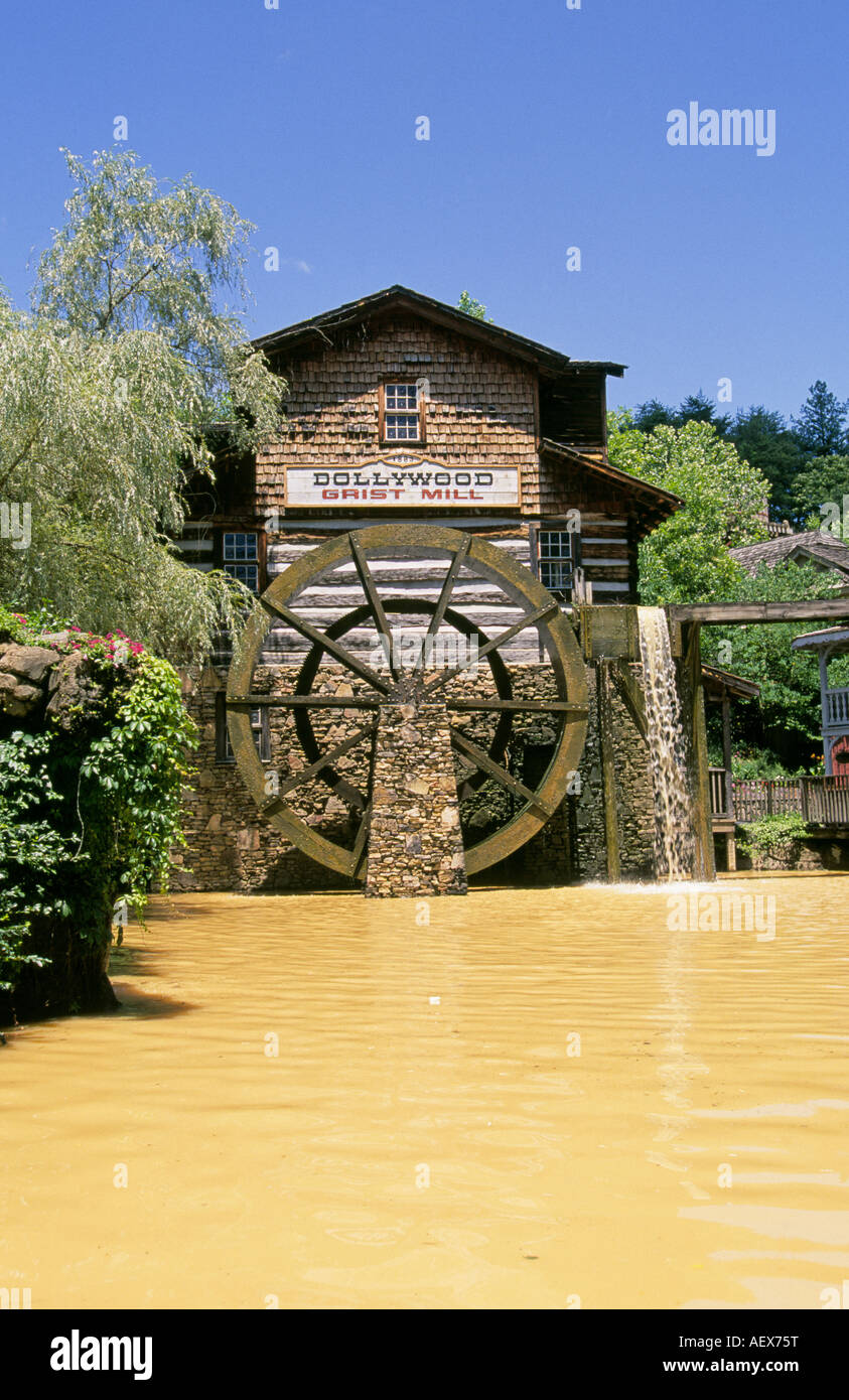 A view of the Dollywood Grist Mill at Dollywood in Pigeon Forge Tennessee, a theme park owned by ...