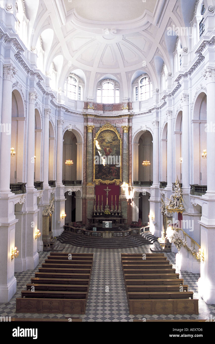 Catholic Court Church DRESDEN GERMANY Stock Photo - Alamy