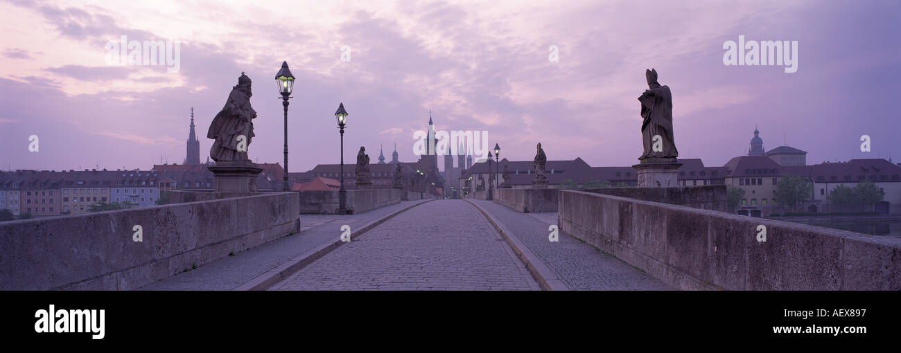 Old Main Bridge WUERZBURG GERMANY Stock Photo - Alamy