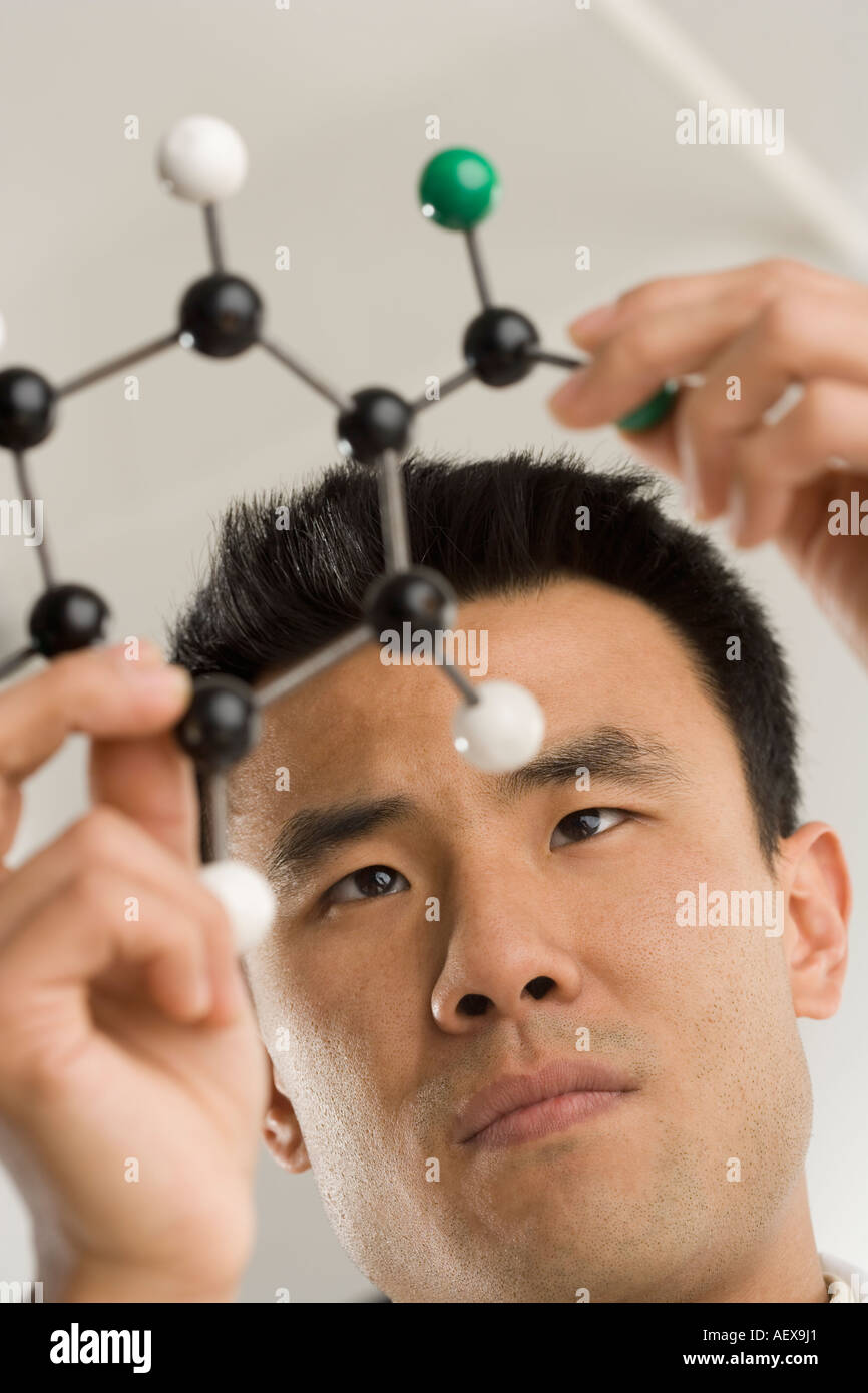 Scientist experimenting molecule structure hi-res stock photography and ...