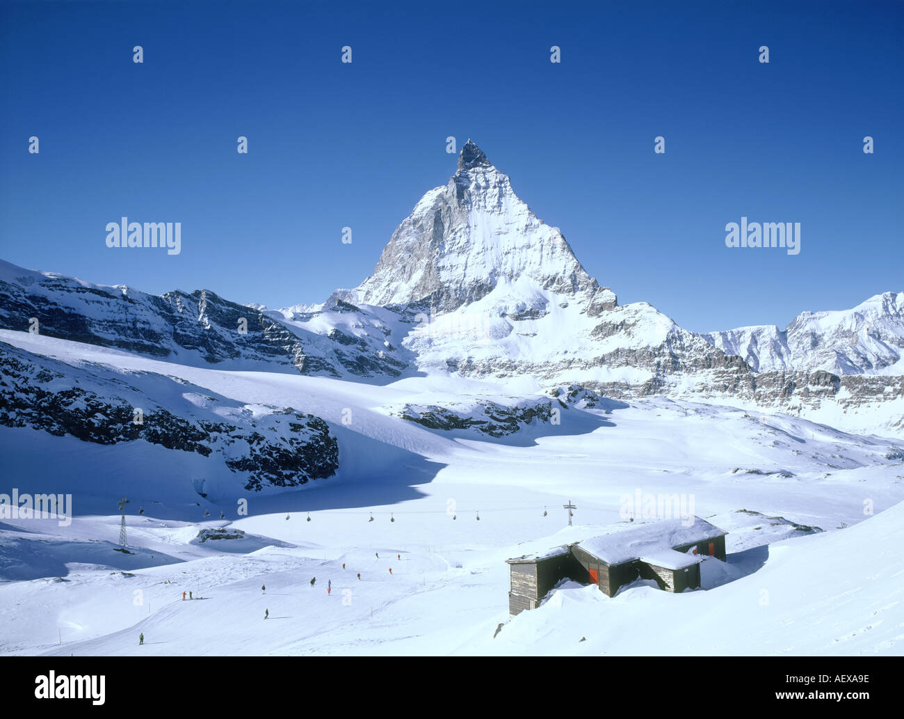 Kleine Matterhorn ZERMATT SWITZERLAND Stock Photo - Alamy