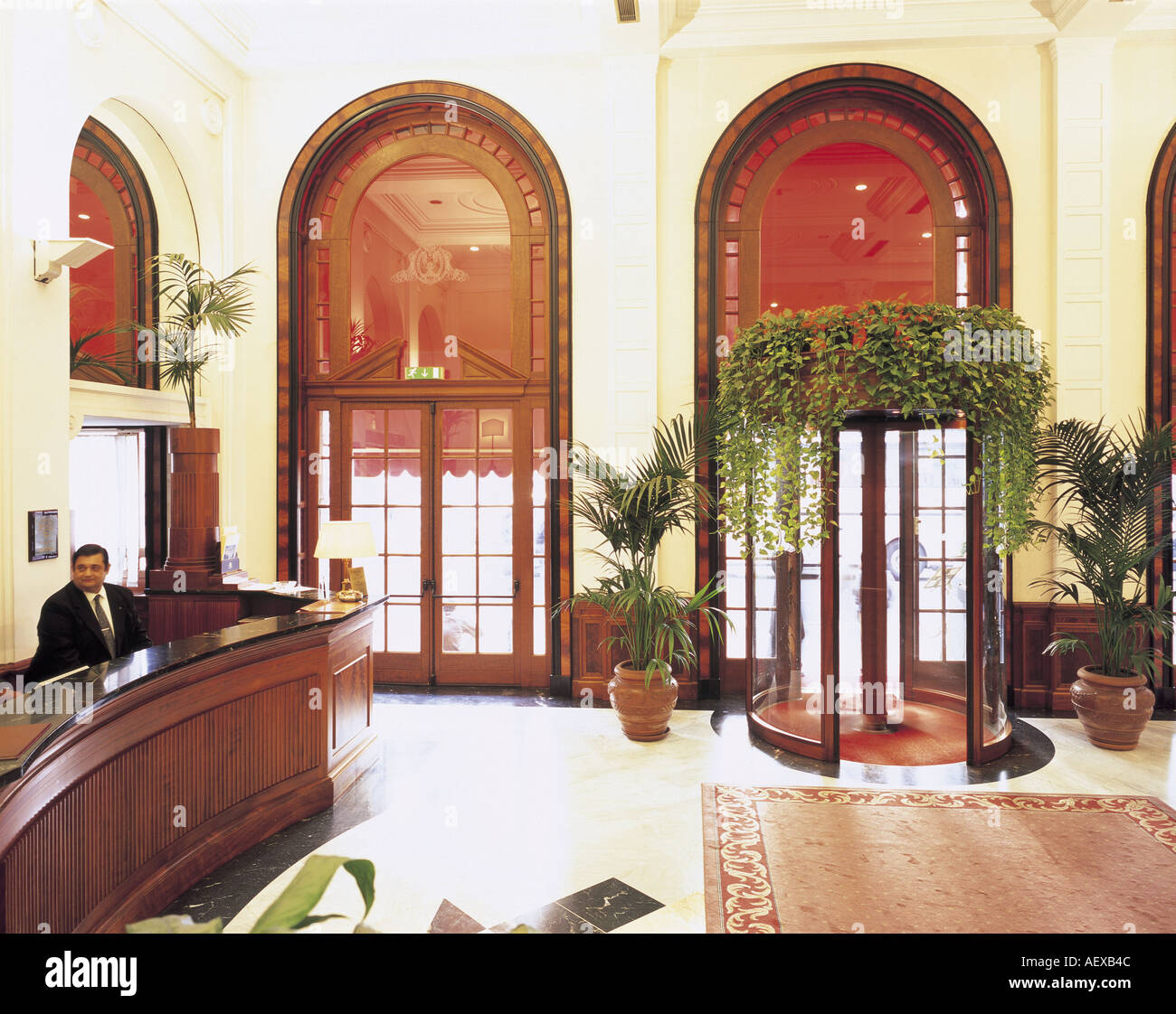 Entrance of Hotel Excelsior Gallia World Heritage MILANO ITALY Stock ...