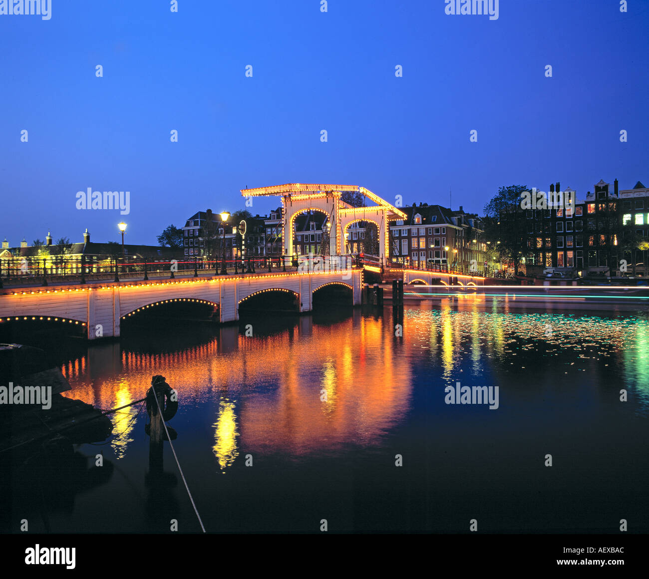 Old Drawbridge River Amstel Amsterdam High Resolution Stock Photography ...