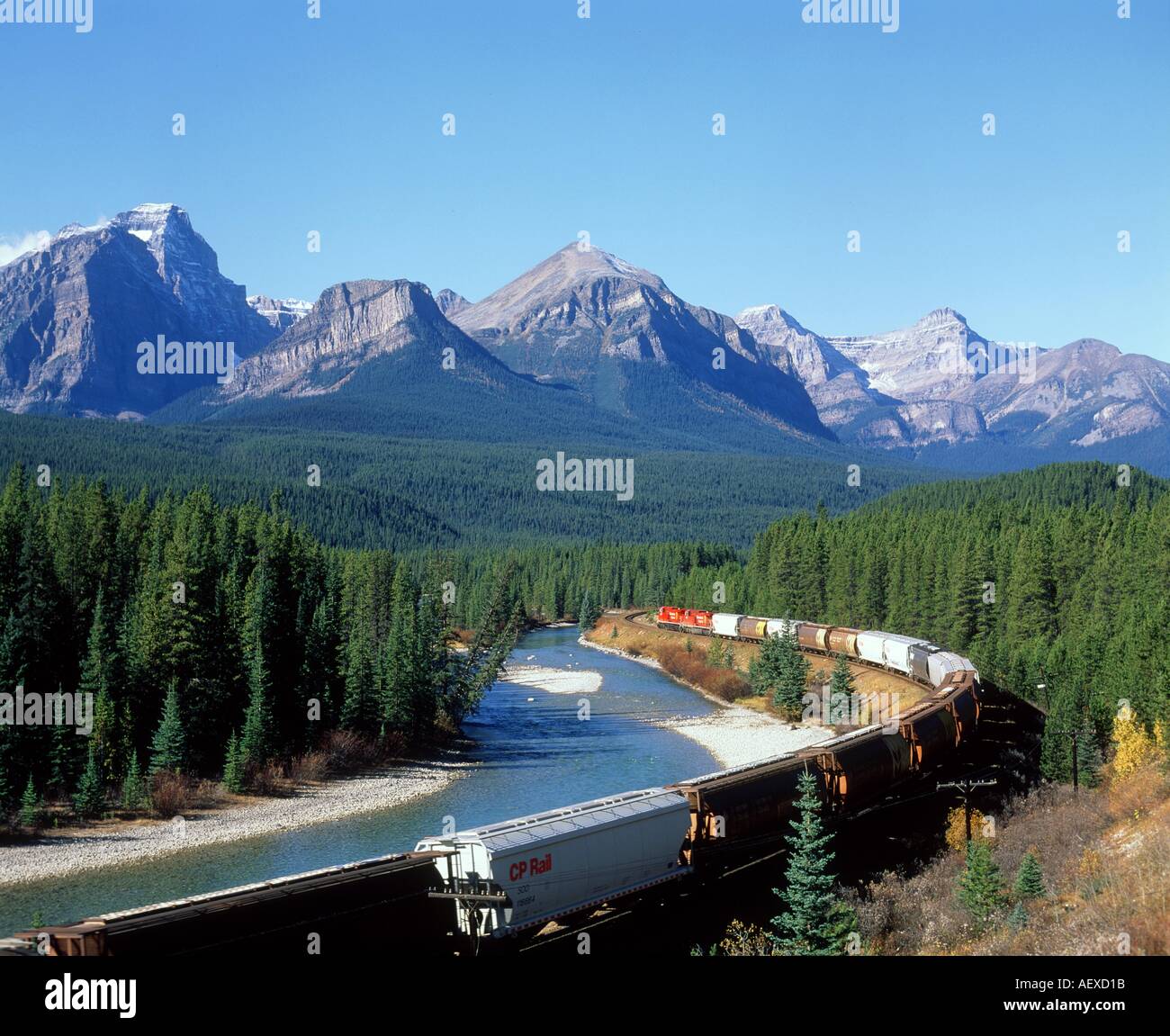 Trans Canadian Railway BANFF NATIONAL PARK CANADA Stock Photo - Alamy