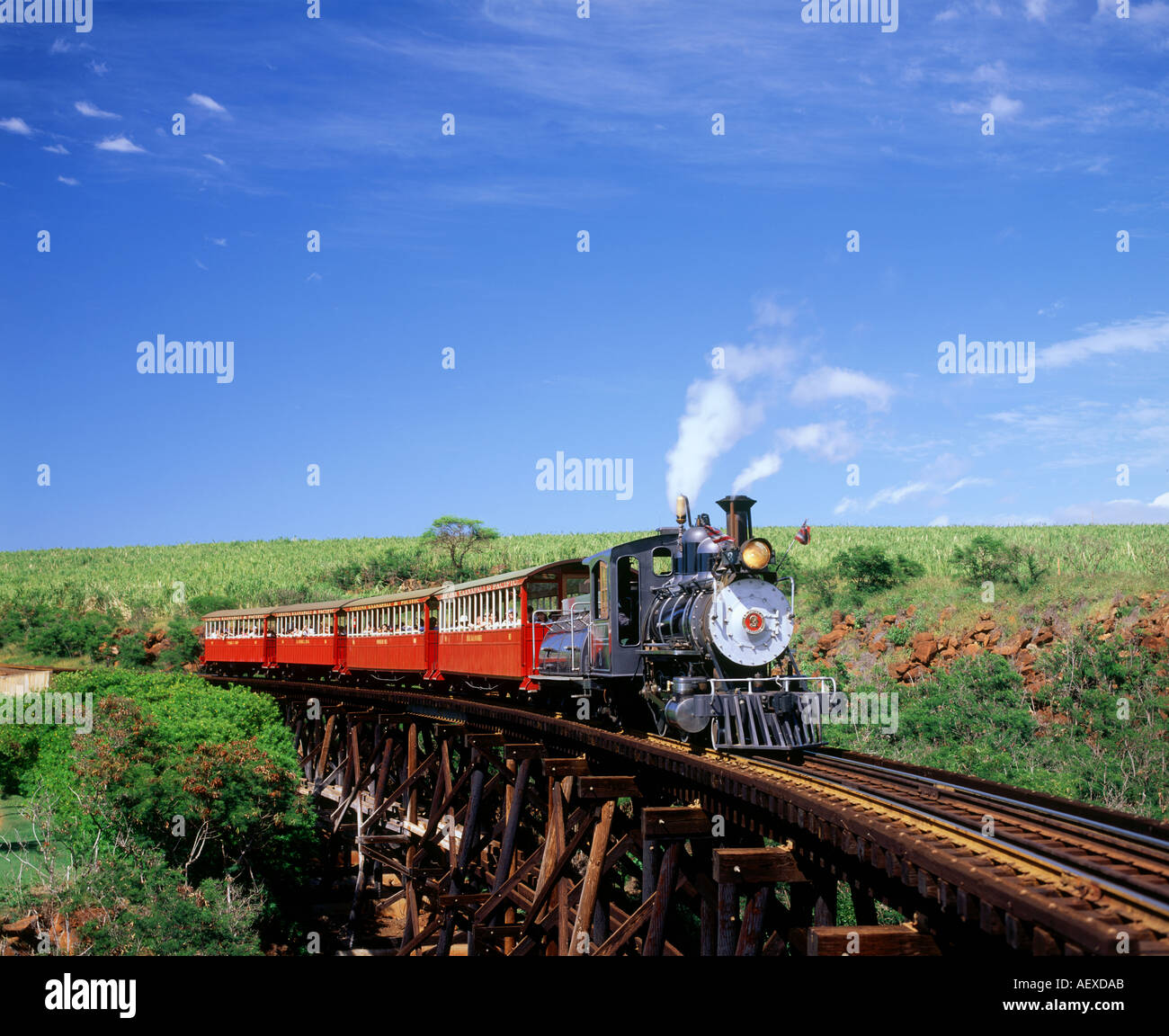 Sugar Cane Train MAUI Is HAWAII Stock Photo - Alamy
