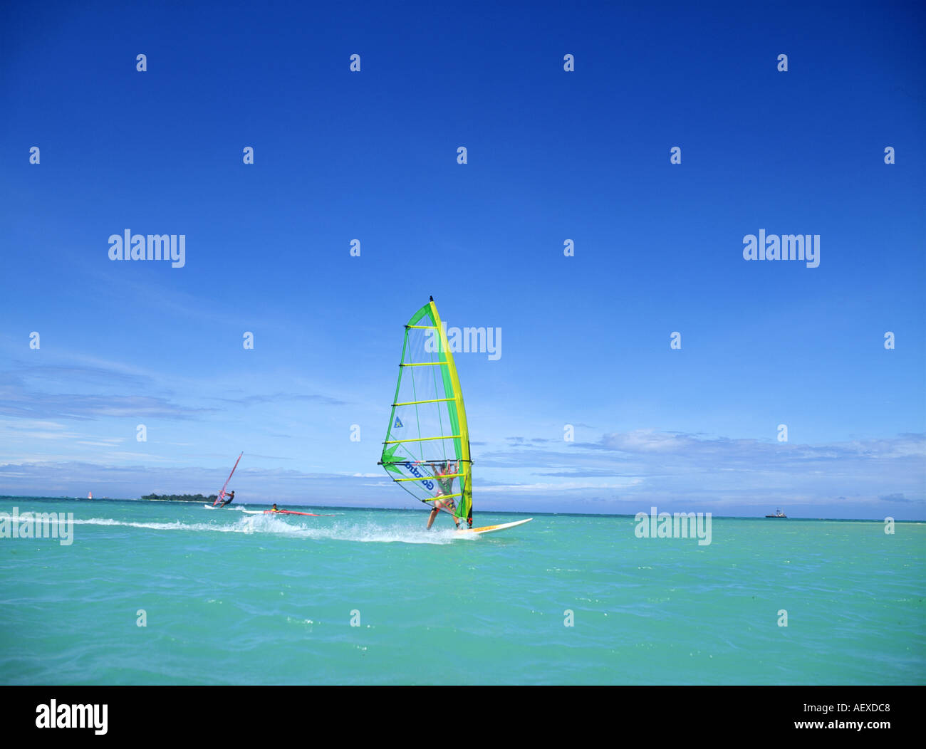 Wind Surfing SAIPAN Stock Photo - Alamy