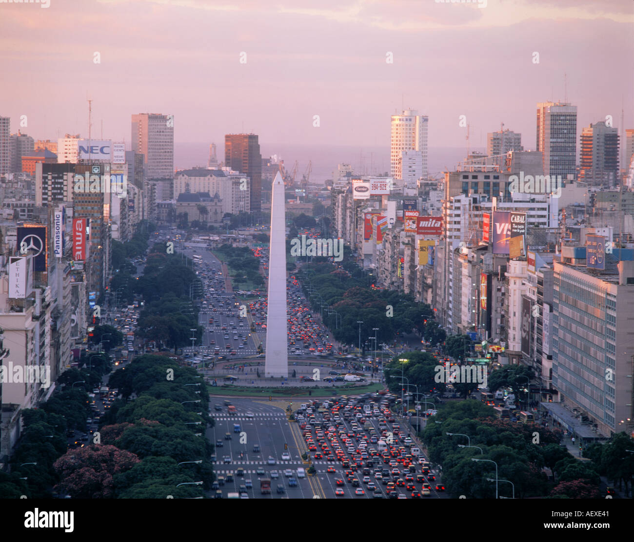 9th of July Avenue BUENOS AIRES ARGENTINA Stock Photo - Alamy