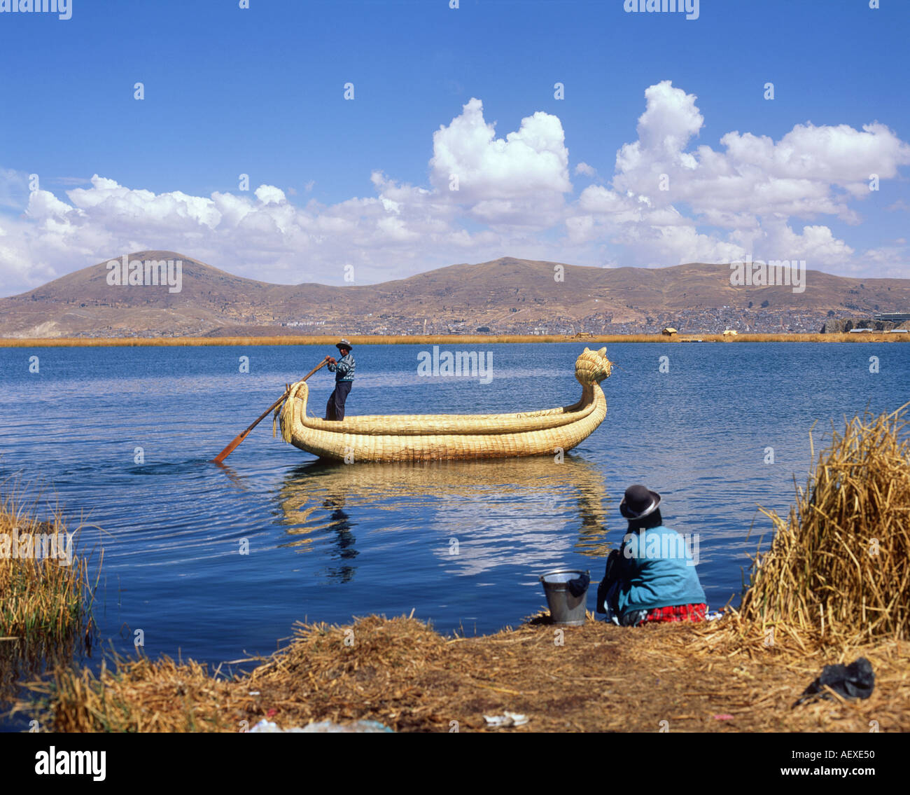 Lake Titicaca PERU Stock Photo - Alamy