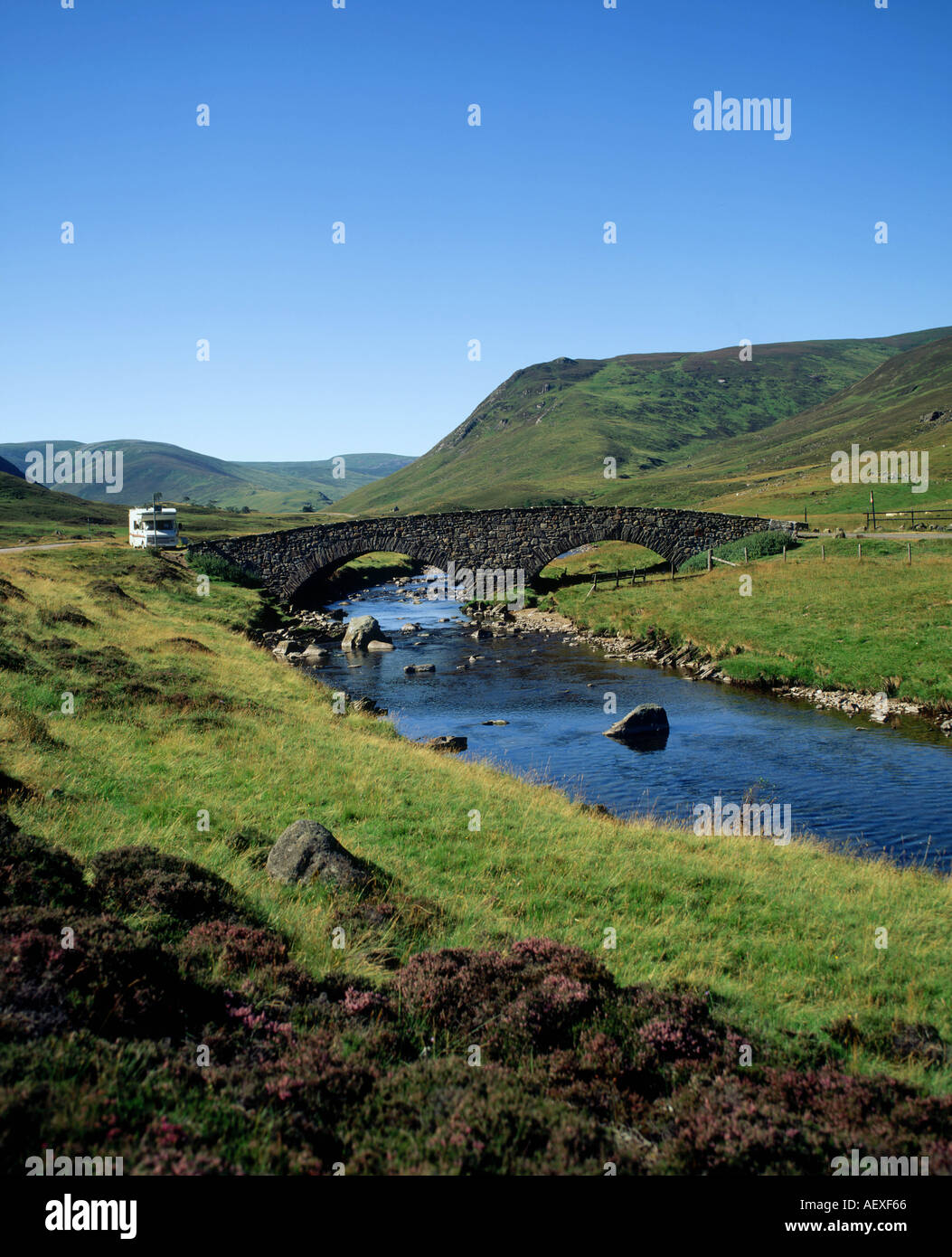 River in Highland and Stone Bridge SCOTLAND UK Stock Photo - Alamy