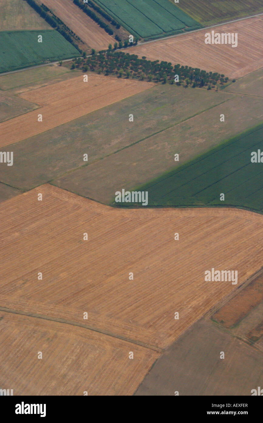 Arial View of Agricultural Land Stock Photo - Alamy