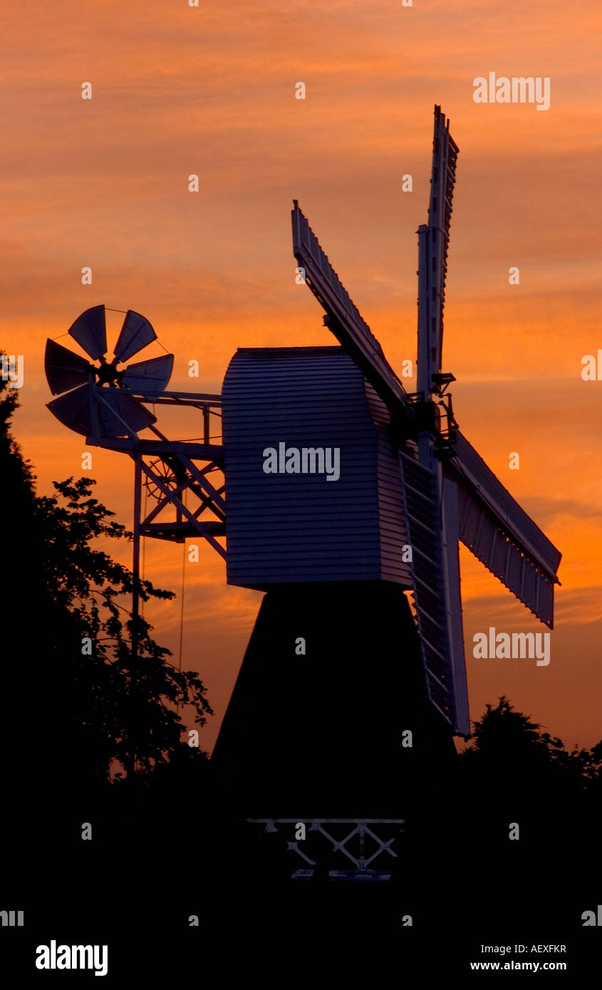 A beautiful sunset at Wimbledon Windmill Museum Stock Photo - Alamy