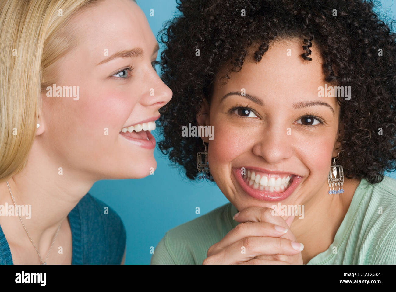 Closeup shot two women hi-res stock photography and images - Alamy