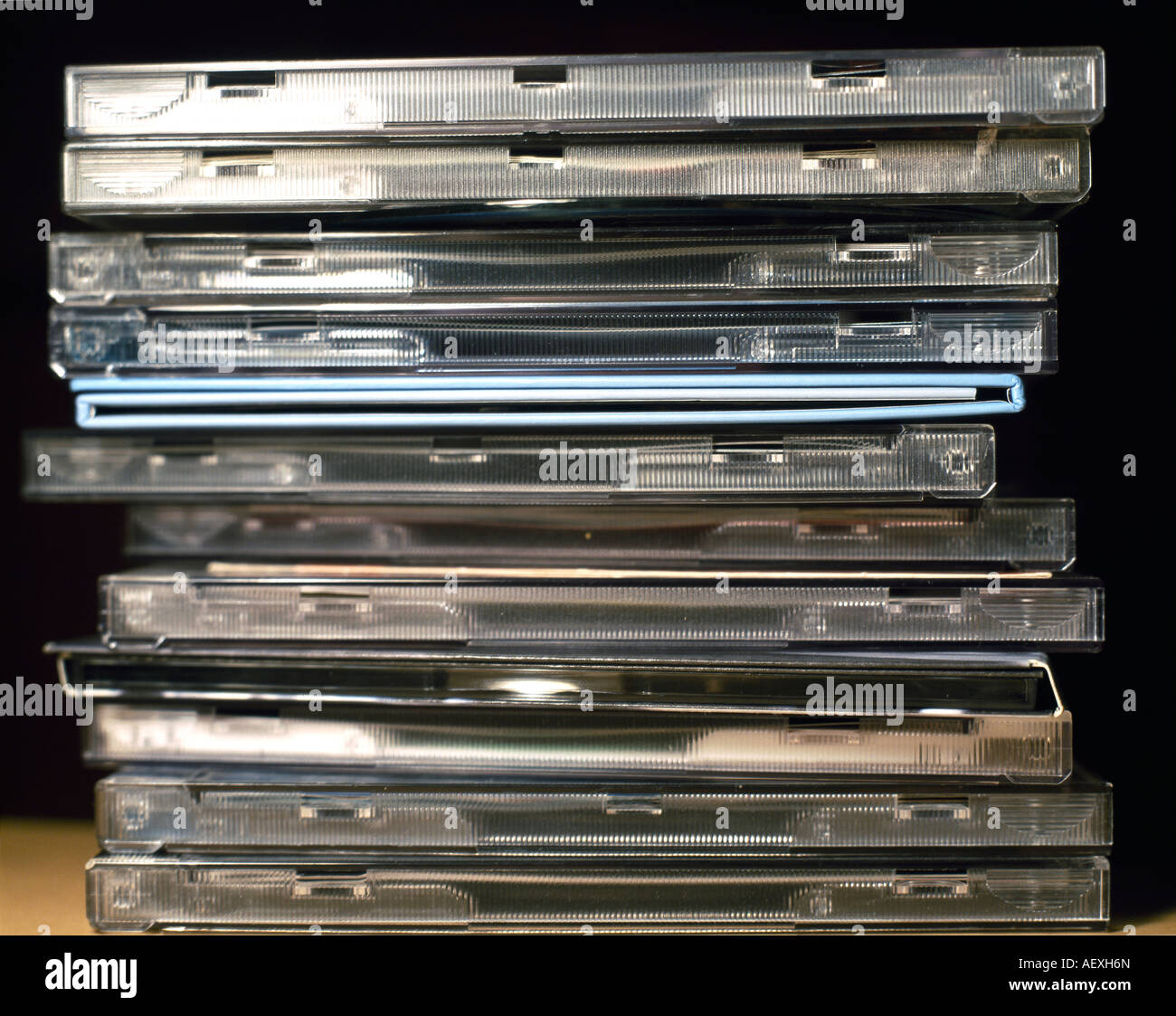 Stack of CD's Stock Photo - Alamy