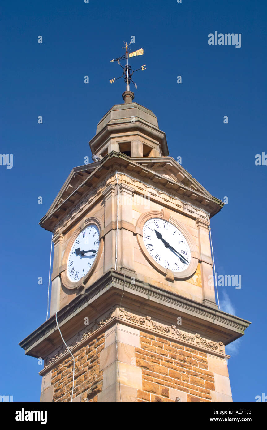 The Clock Tower Rugby Town Centre UK Stock Photo - Alamy