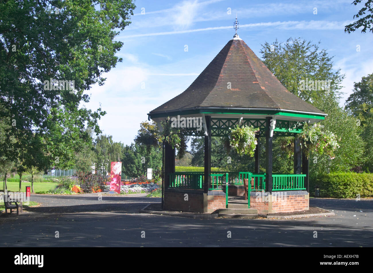 The bandstand at Caldecott Park Rugby Stock Photo - Alamy