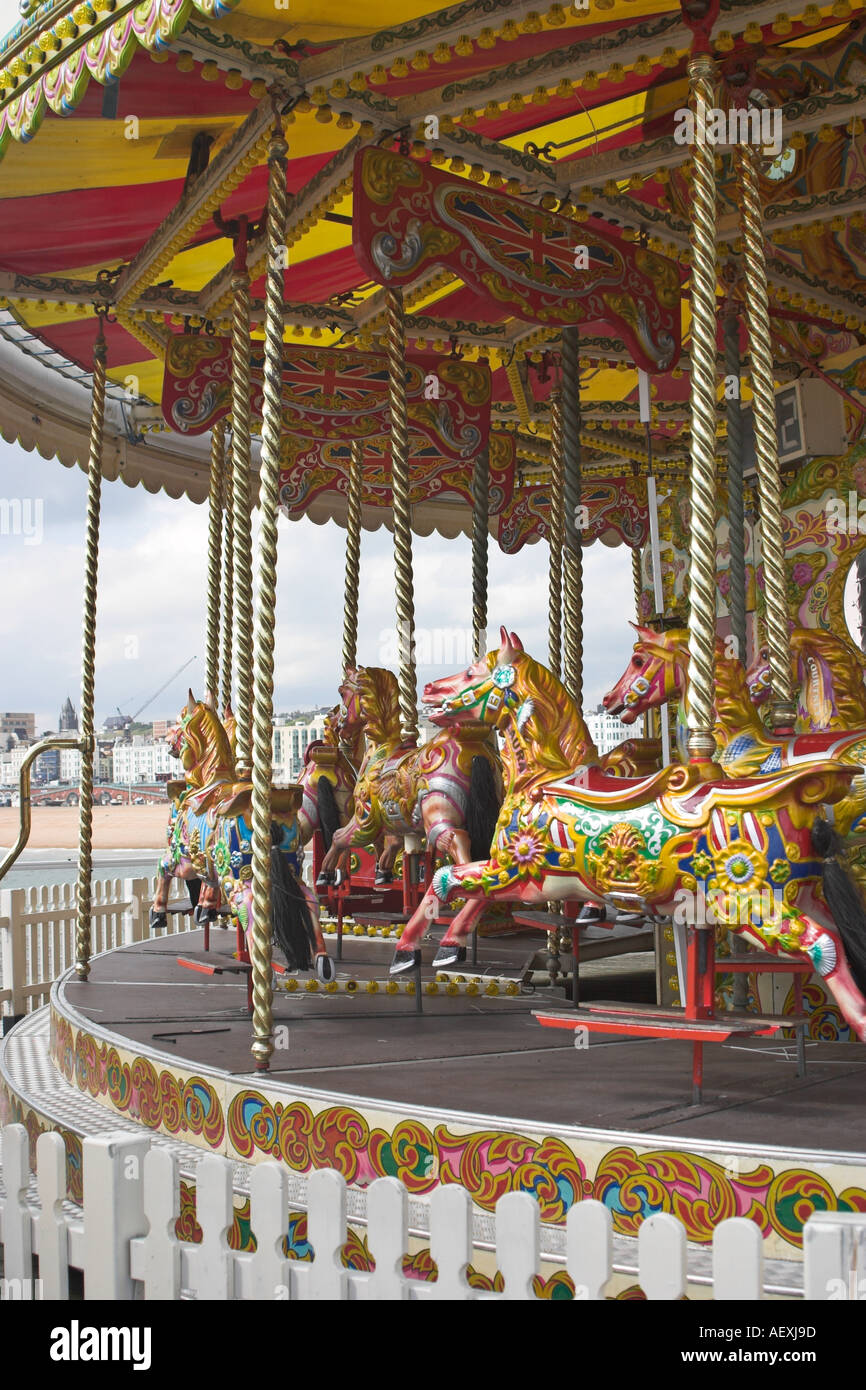 Traditional carousel on brighton pier hi-res stock photography and ...
