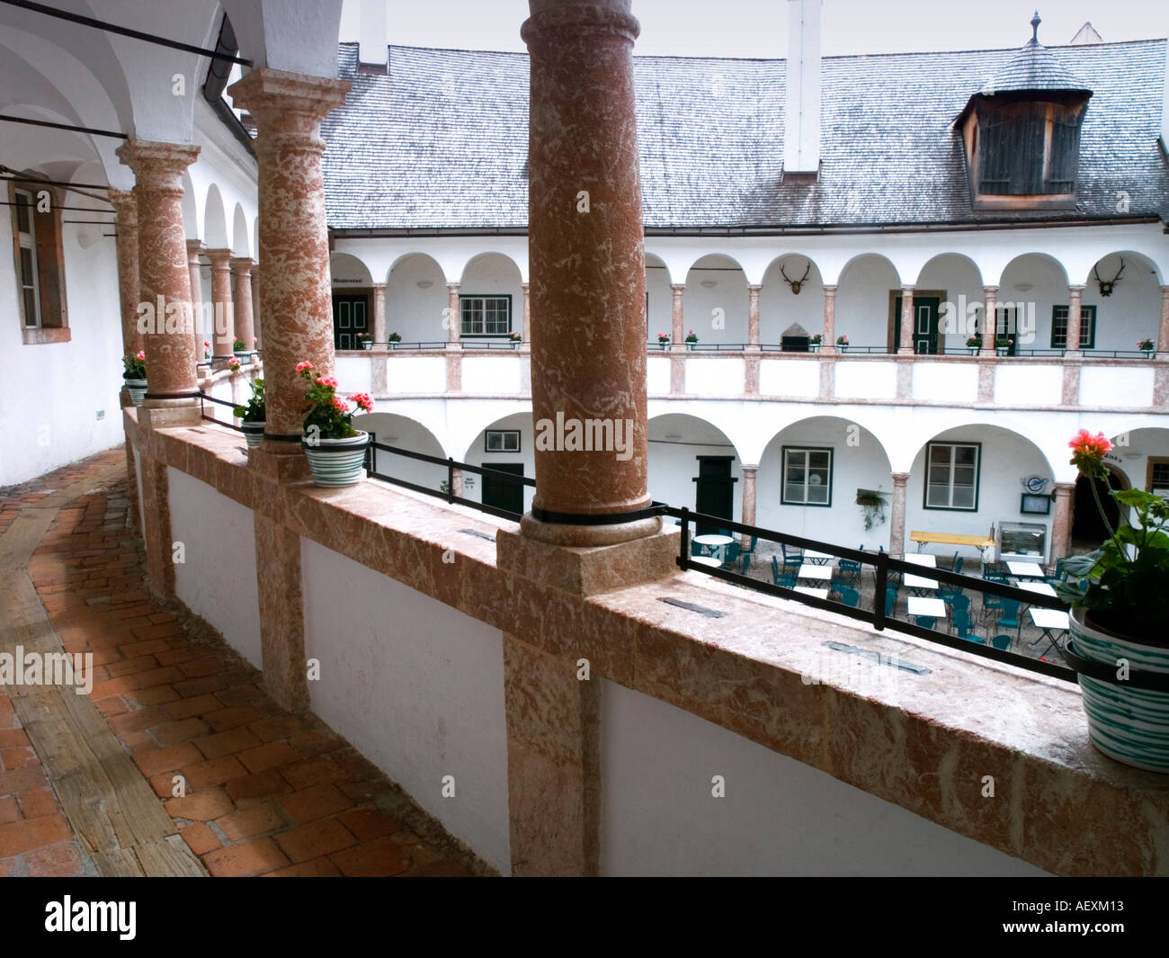 Seeschloss am Ort castle at Ort schloss lake water Traunsee traun ...