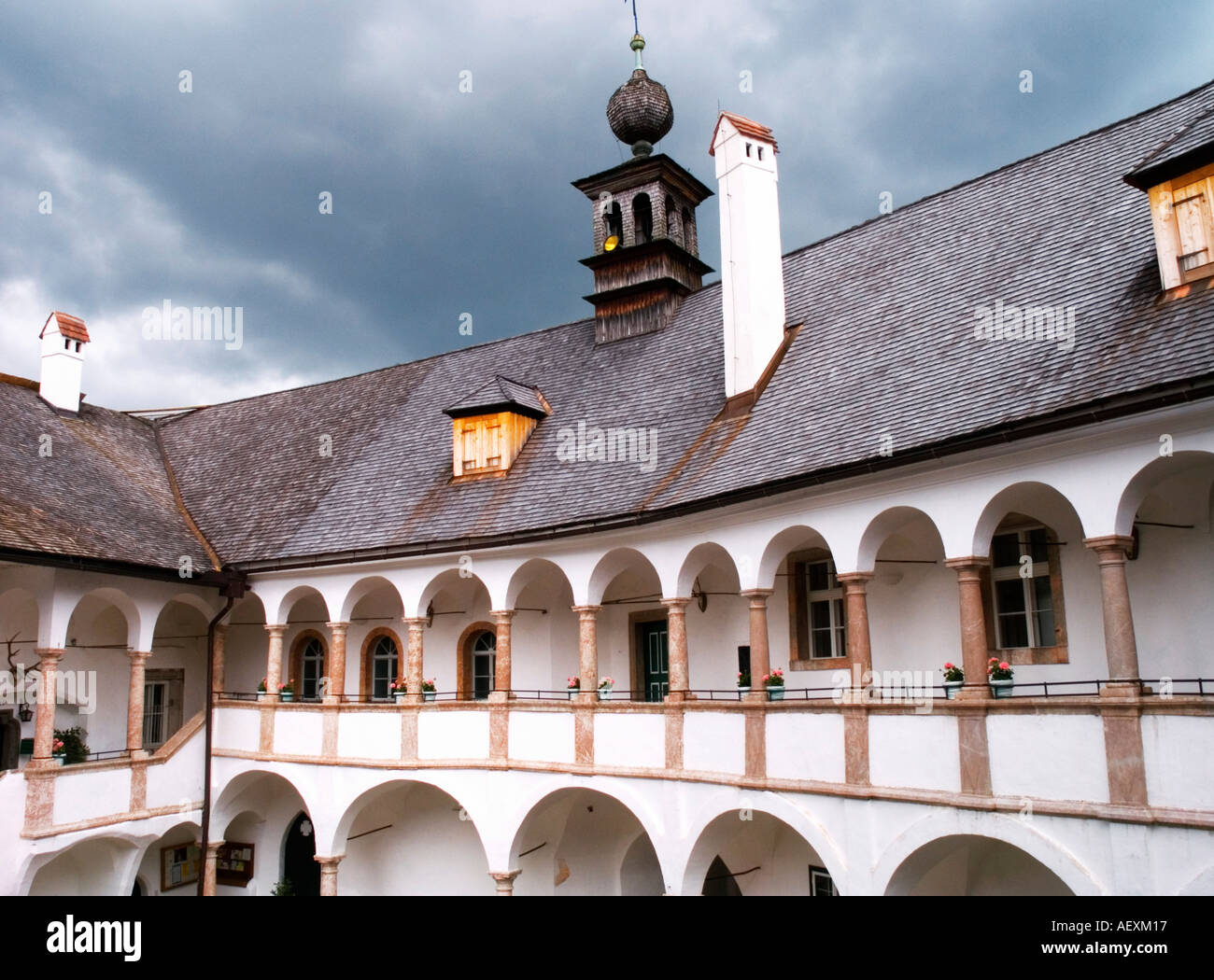 Seeschloss am Ort castle at Ort schloss lake water Traunsee traun ...