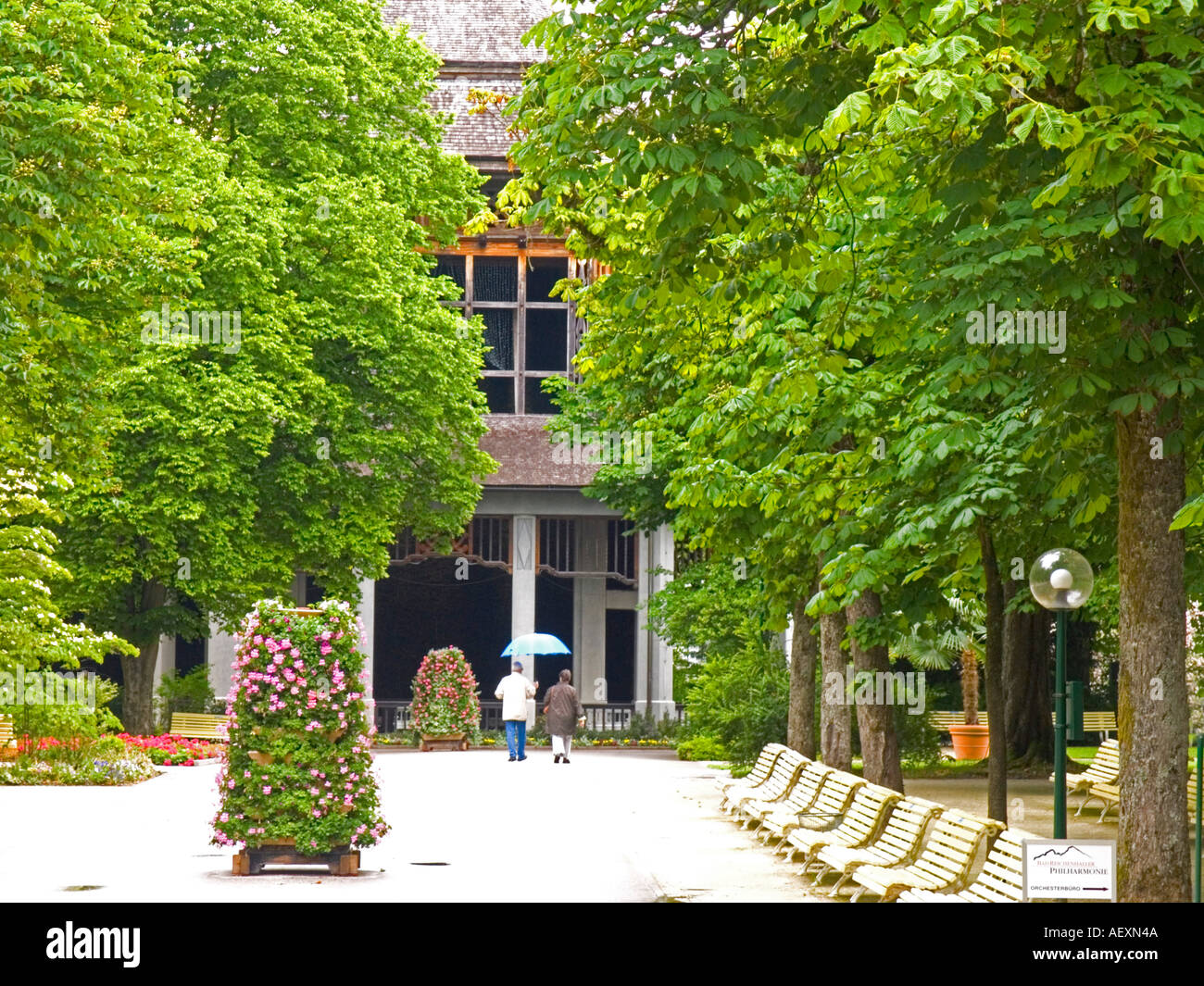 Bad Reichenhaller Germany Spa park Stock Photo - Alamy