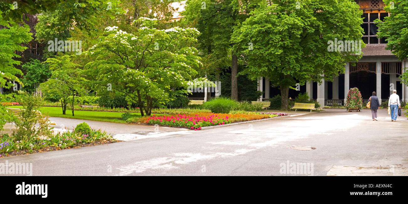 Bad Reichenhaller Germany Spa park Stock Photo - Alamy