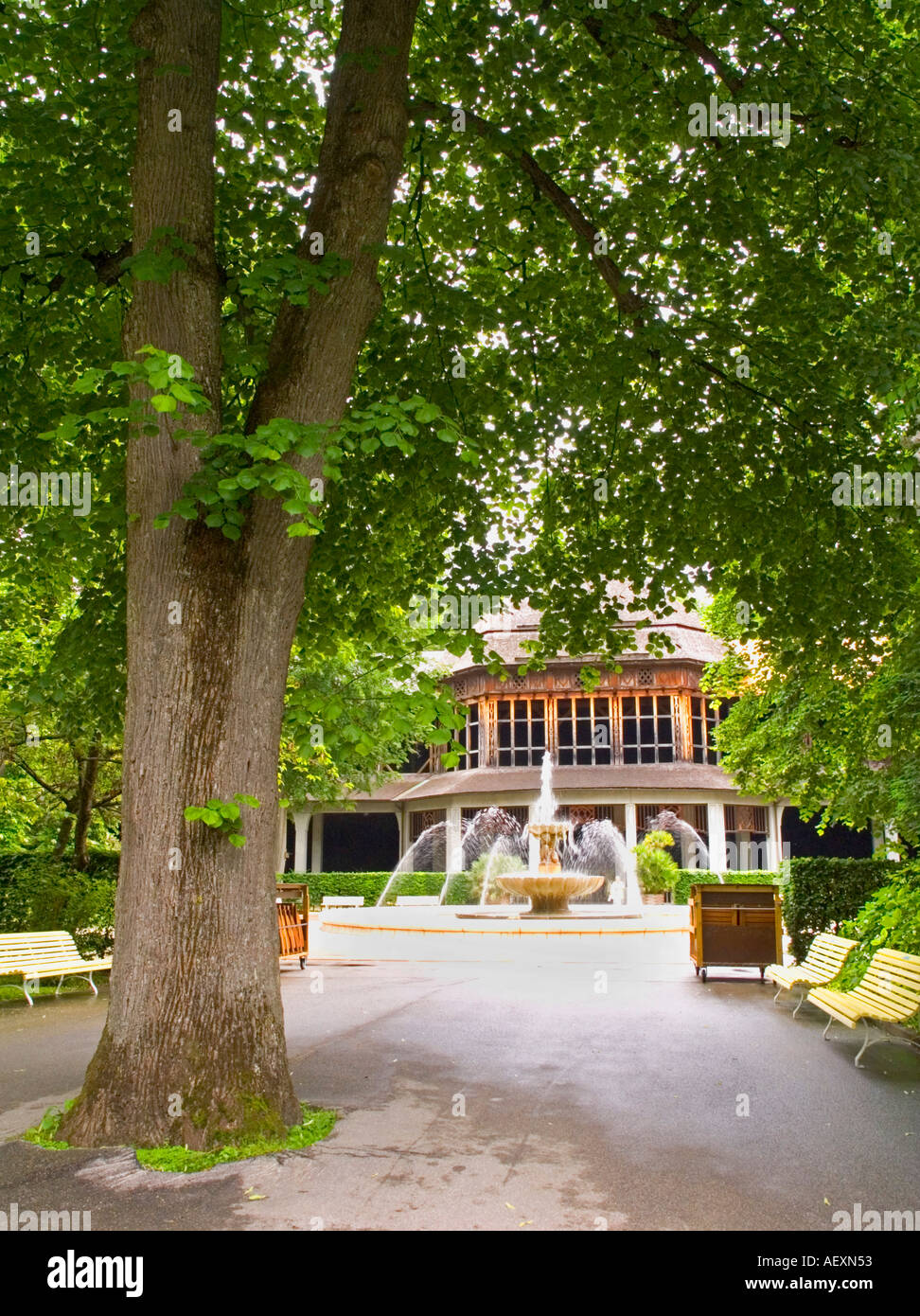 Bad Reichenhaller Germany Spa park Stock Photo - Alamy