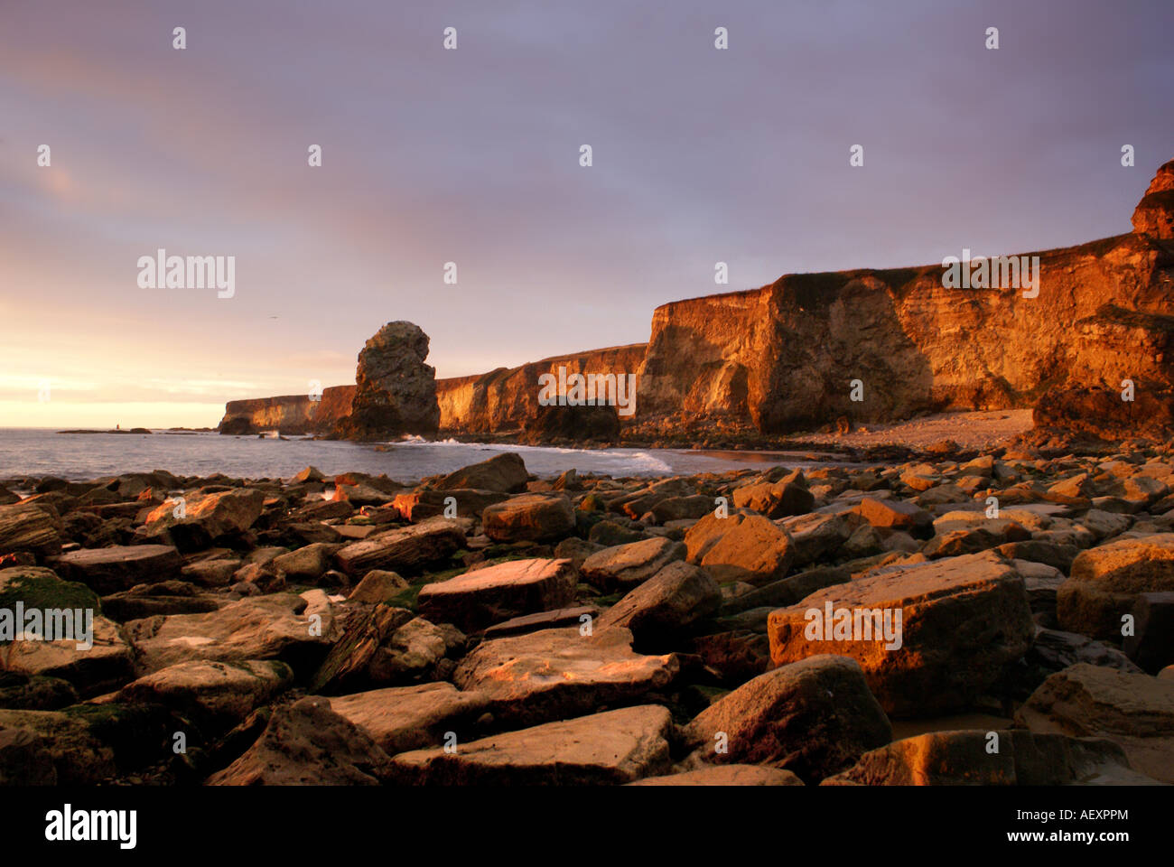 Coastal View from Marsden Bay Stock Photo - Alamy