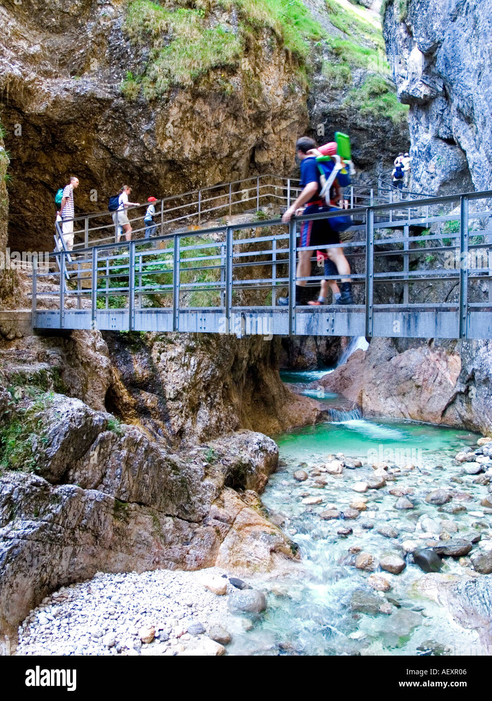 Almbachklamm Almbach Berchtesgaden gorge Germany Stock Photo - Alamy